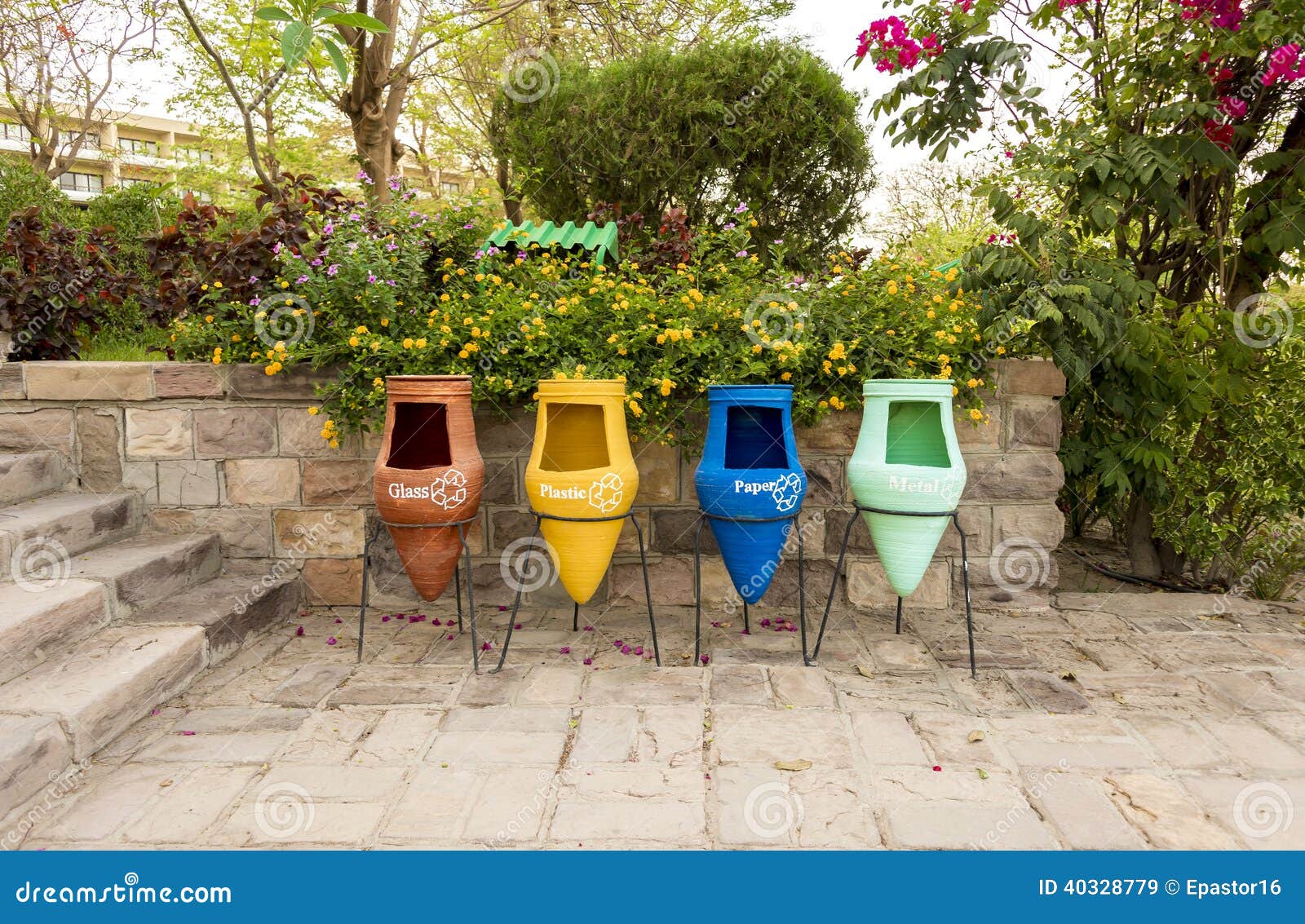 Recycle Bin stock image. Image of enviroment, cyan, blue - 40328779
