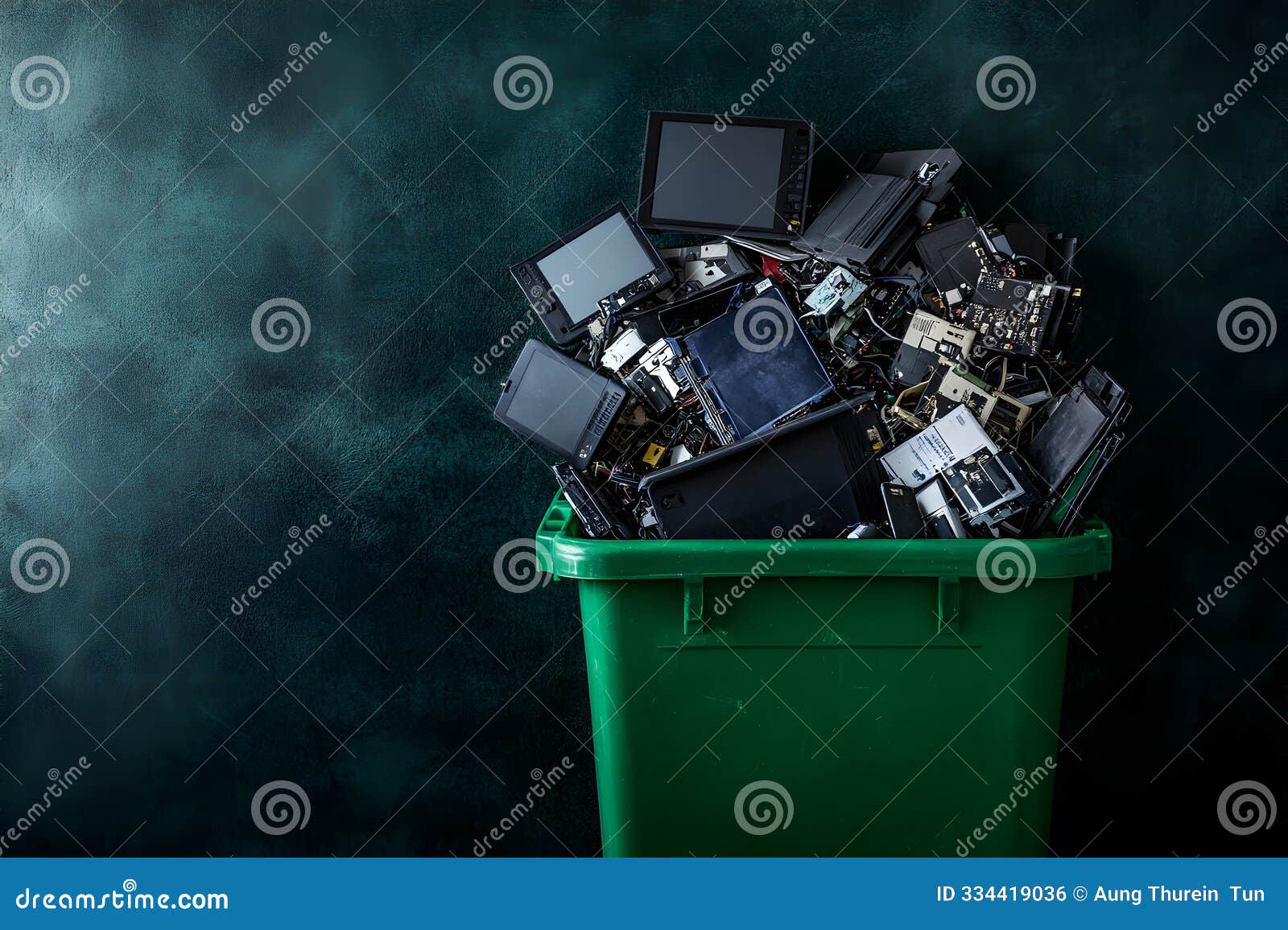 A Recycle Bin Full of Electronic Wastes As a Concept of E Waste ...