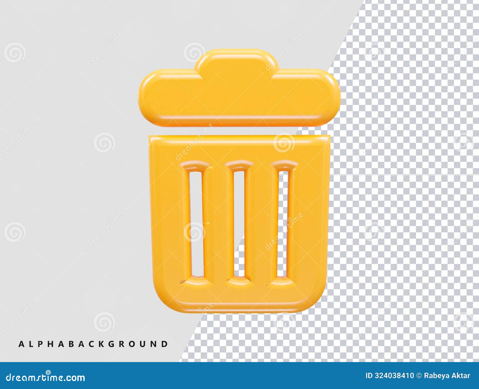 Recycle Bin Icon Vector Illustration Element 3d Rendering Transparent ...