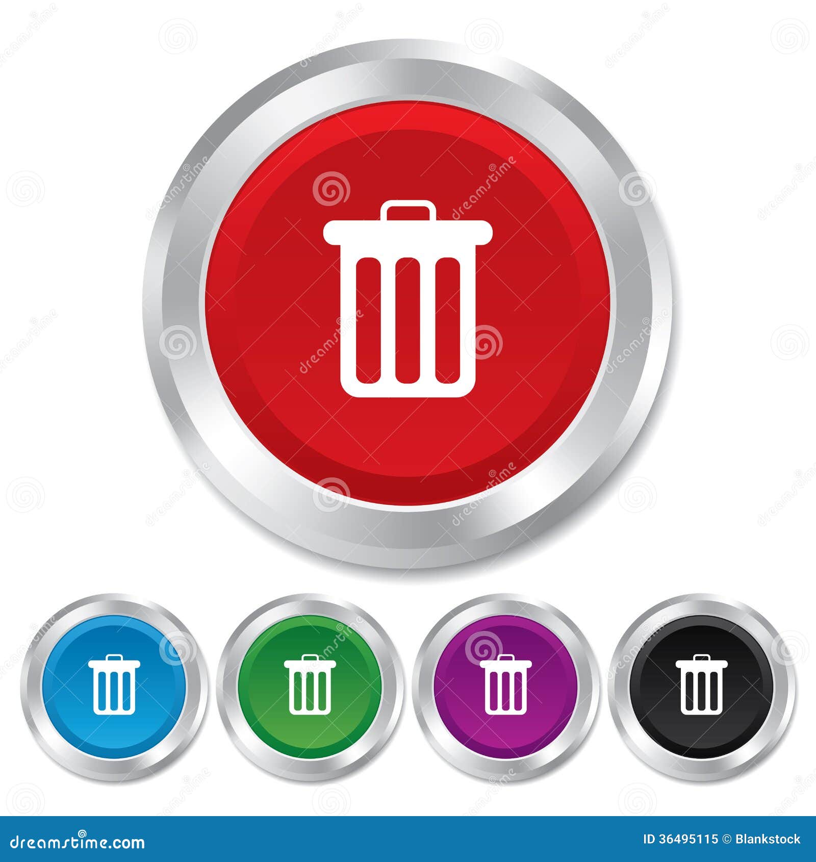 Recycle Bin Sign Icon. Bin Symbol Stock Vector - Illustration of ...