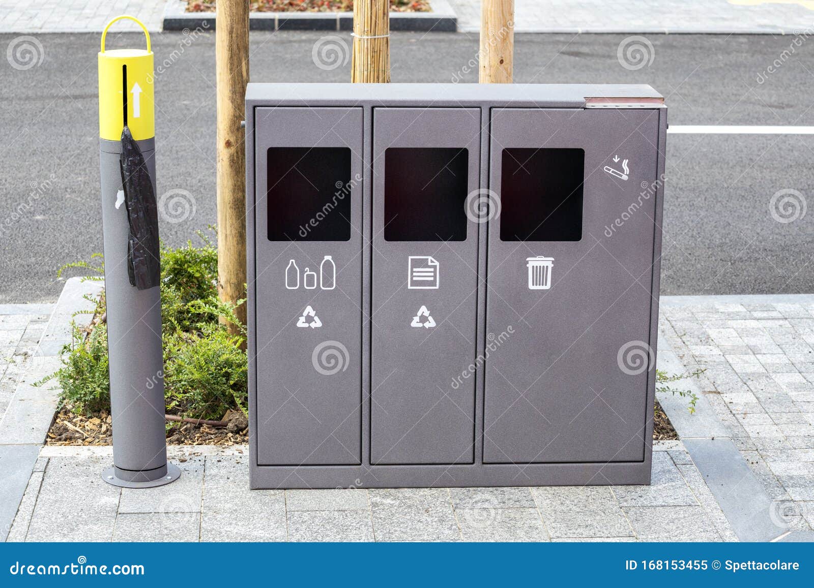 Recycle Bin for Waste Sorting and Recycling Stock Image - Image of ...