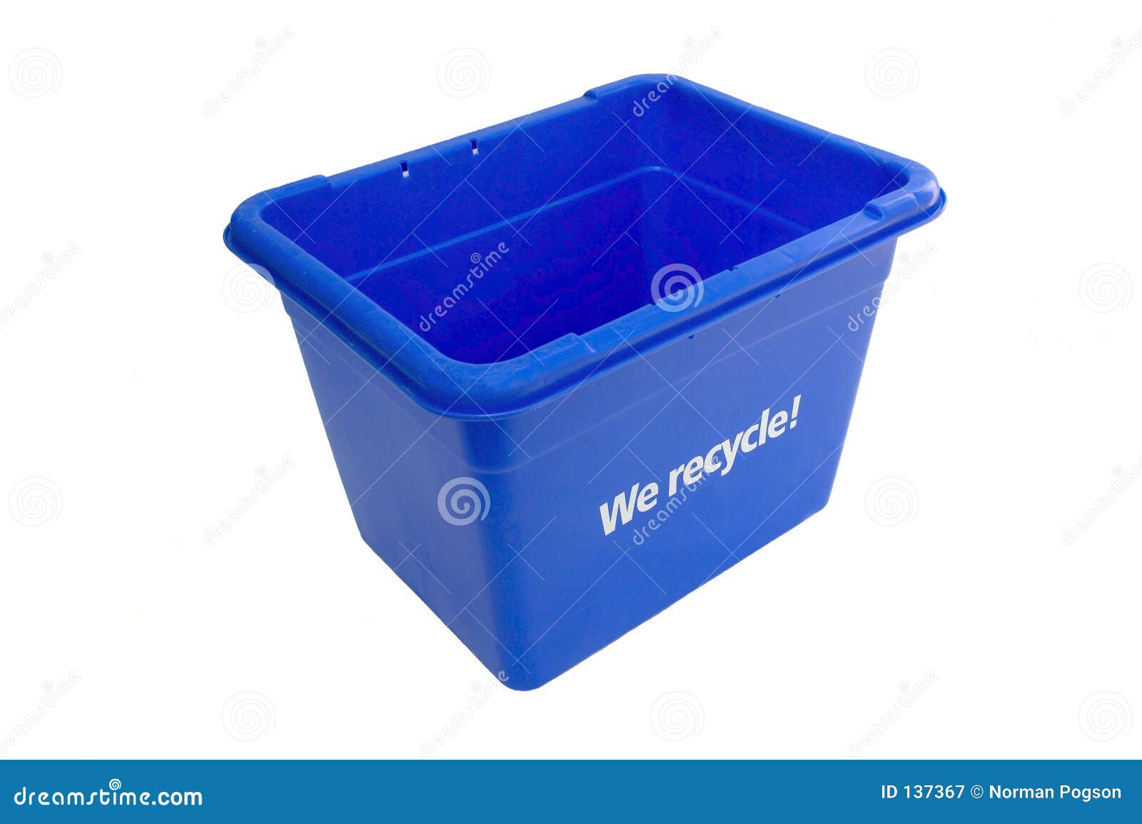 Recycle Blue Box stock image. Image of business, receptacle - 137367