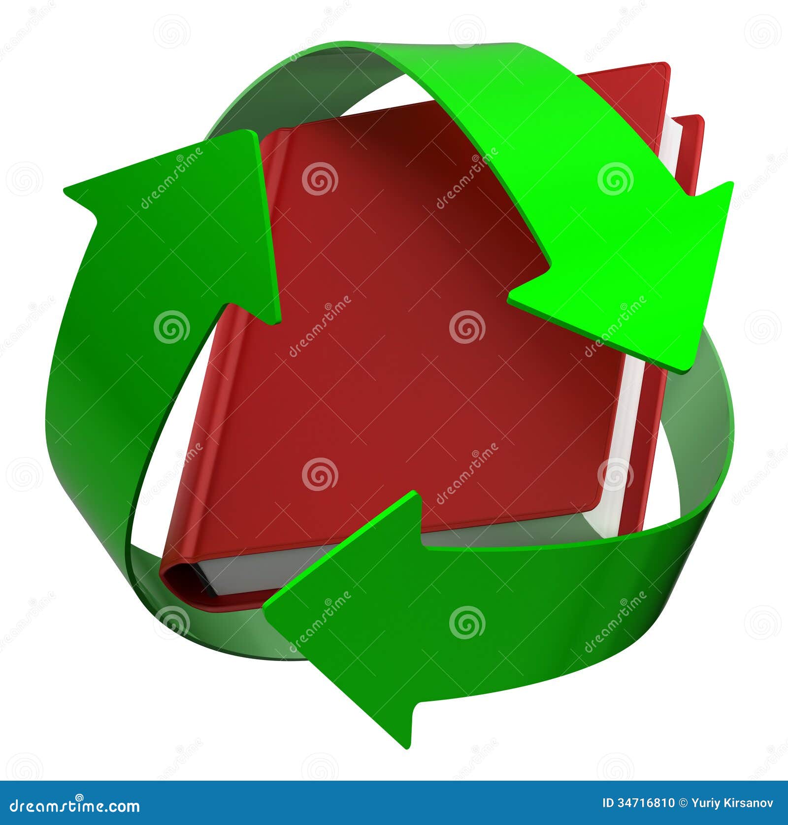 Recycle book stock illustration. Illustration of conservation - 34716810