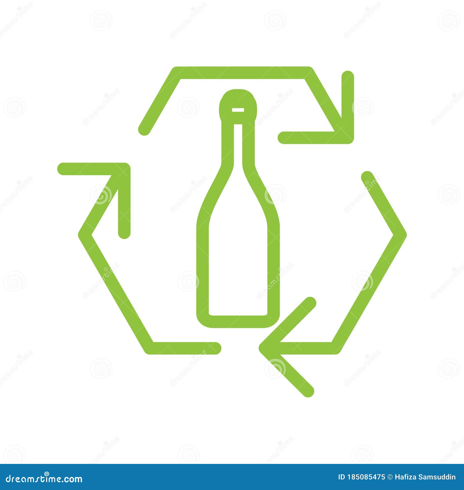 Recycle Bottle. Vector Illustration Decorative Design Stock Vector ...