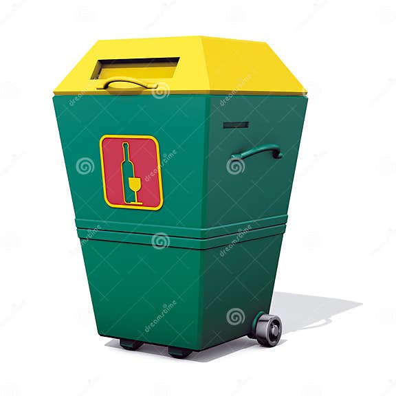 Recycle box glass stock illustration. Illustration of container - 13226021