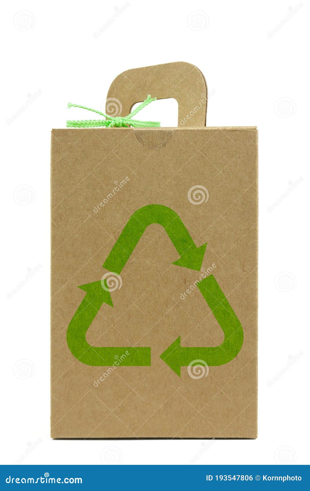 Recycle box with symbol stock photo. Image of brown - 193547806