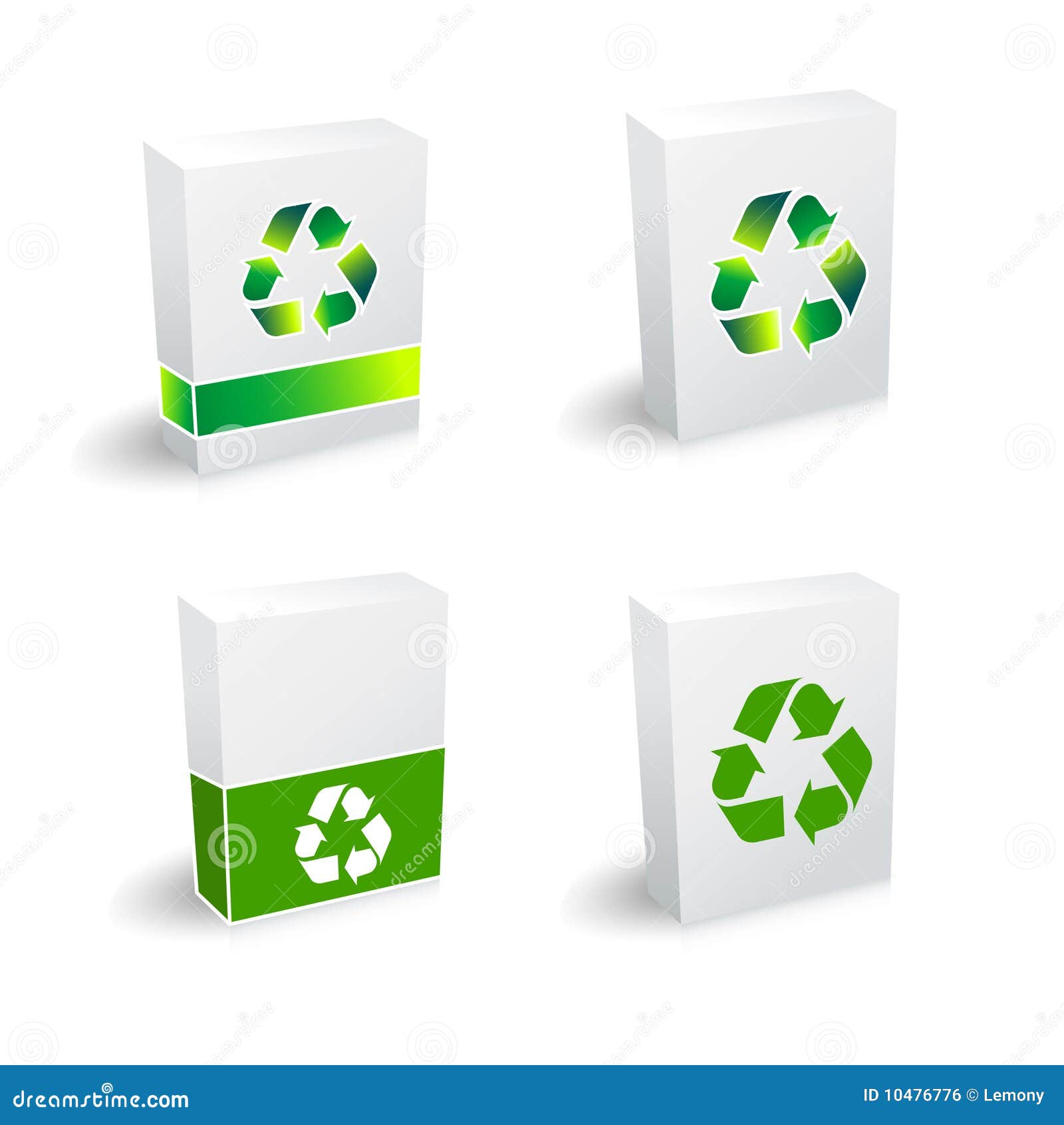 Recycle boxes stock vector. Illustration of durable, draw - 10476776