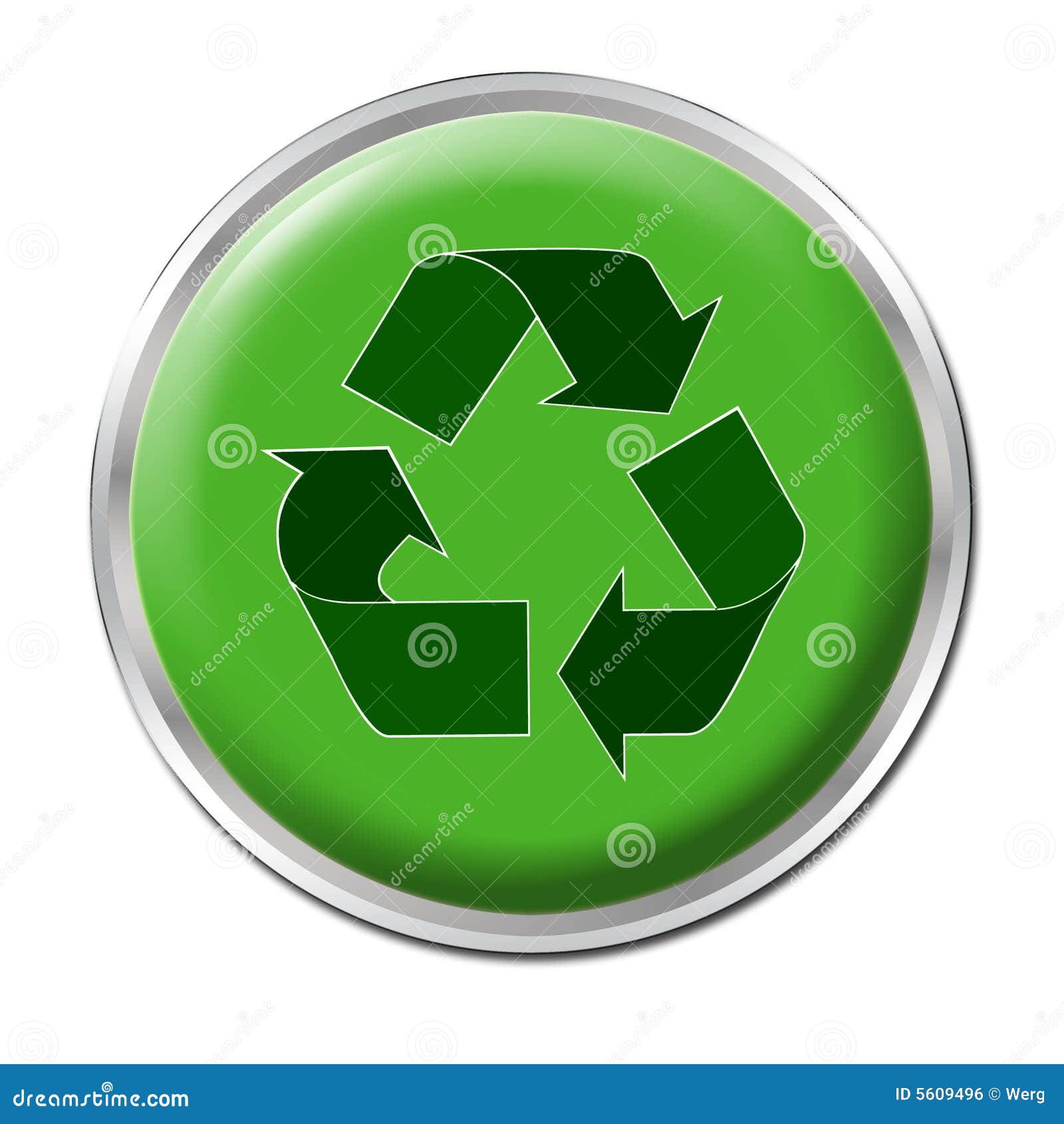 Recycle Button Picture. Image: 5609496