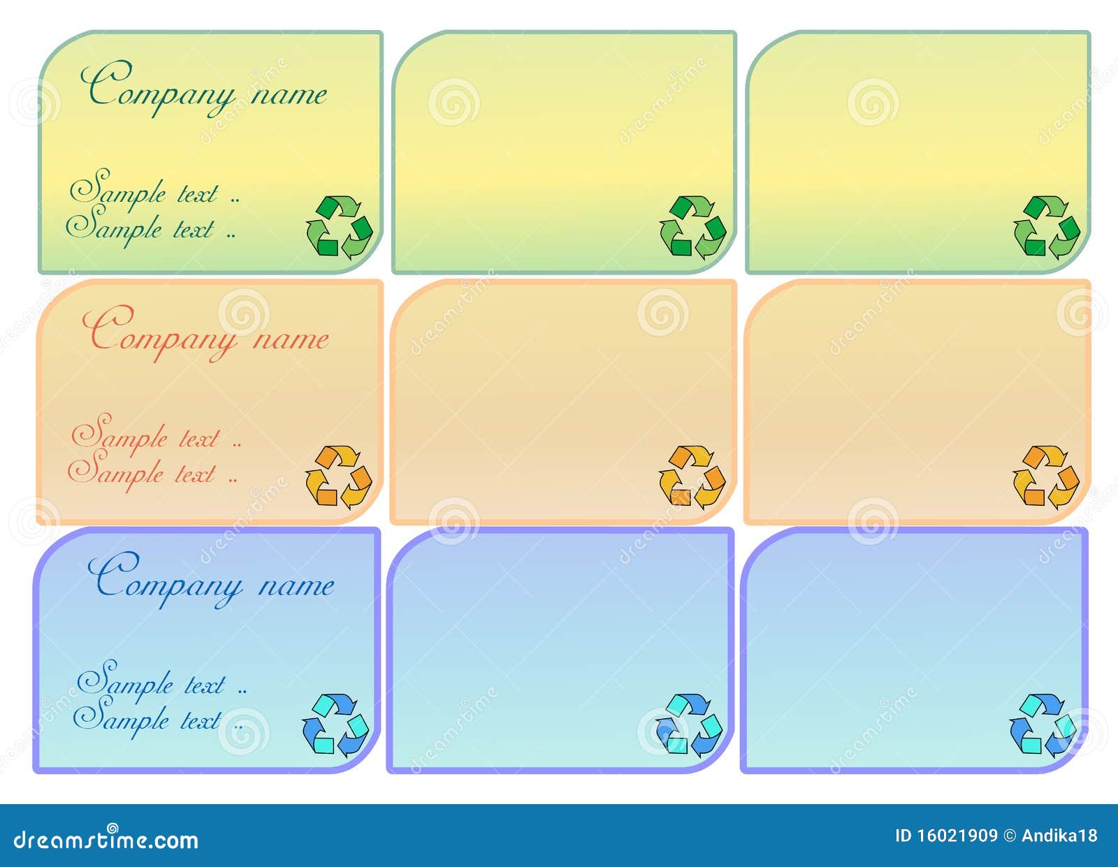 Recycle cards stock illustration. Illustration of industrial - 16021909
