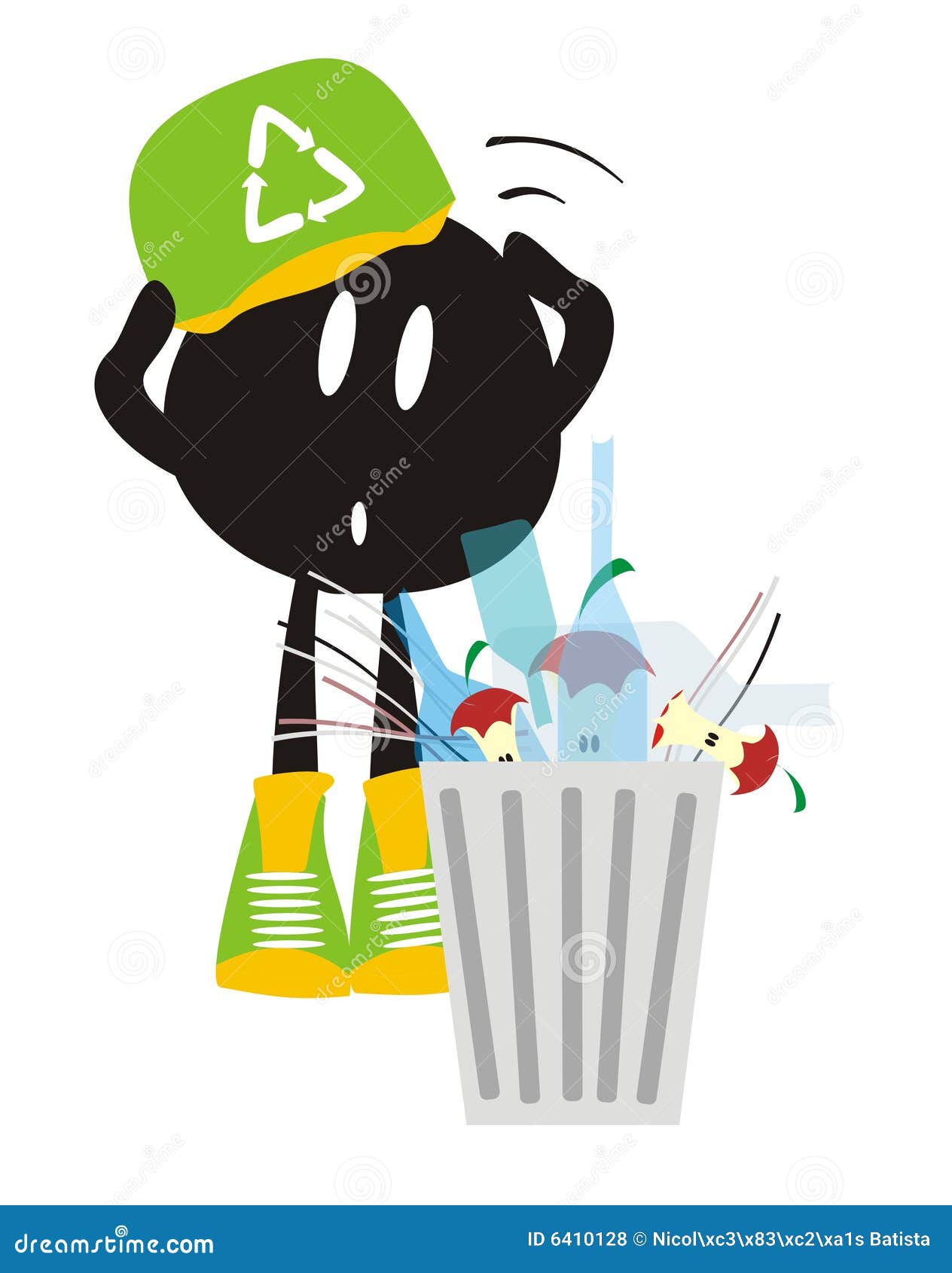 Recycle Cartoon Royalty-Free Stock Image | CartoonDealer.com #6410128