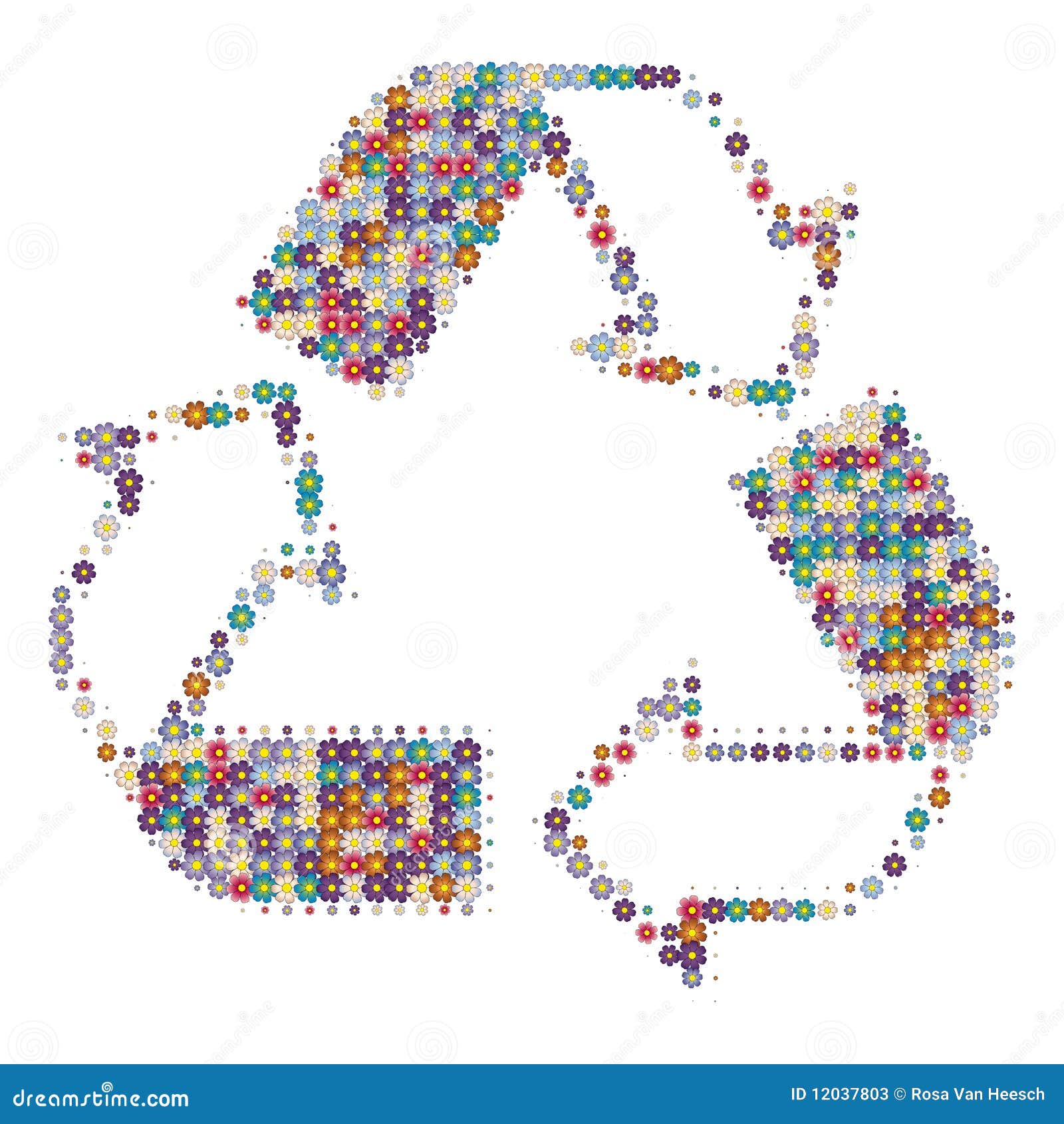 Recycle colors white stock illustration. Illustration of conservation ...