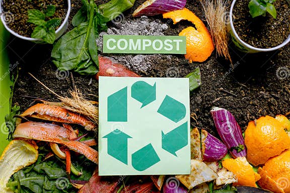 Recycle and Composting at Home Stock Image - Image of gardening ...