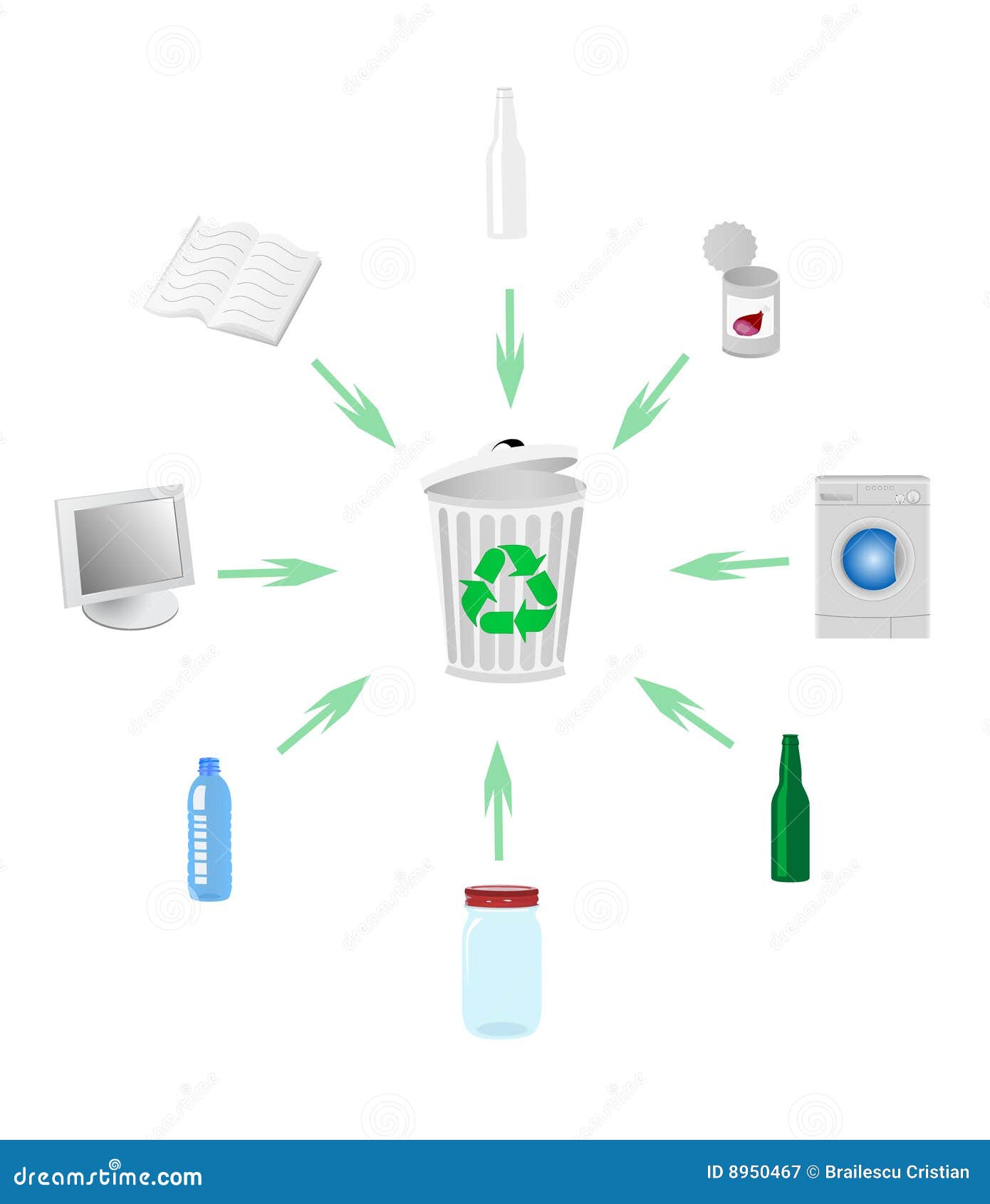 Recycle concept stock vector. Illustration of recycle - 8950467