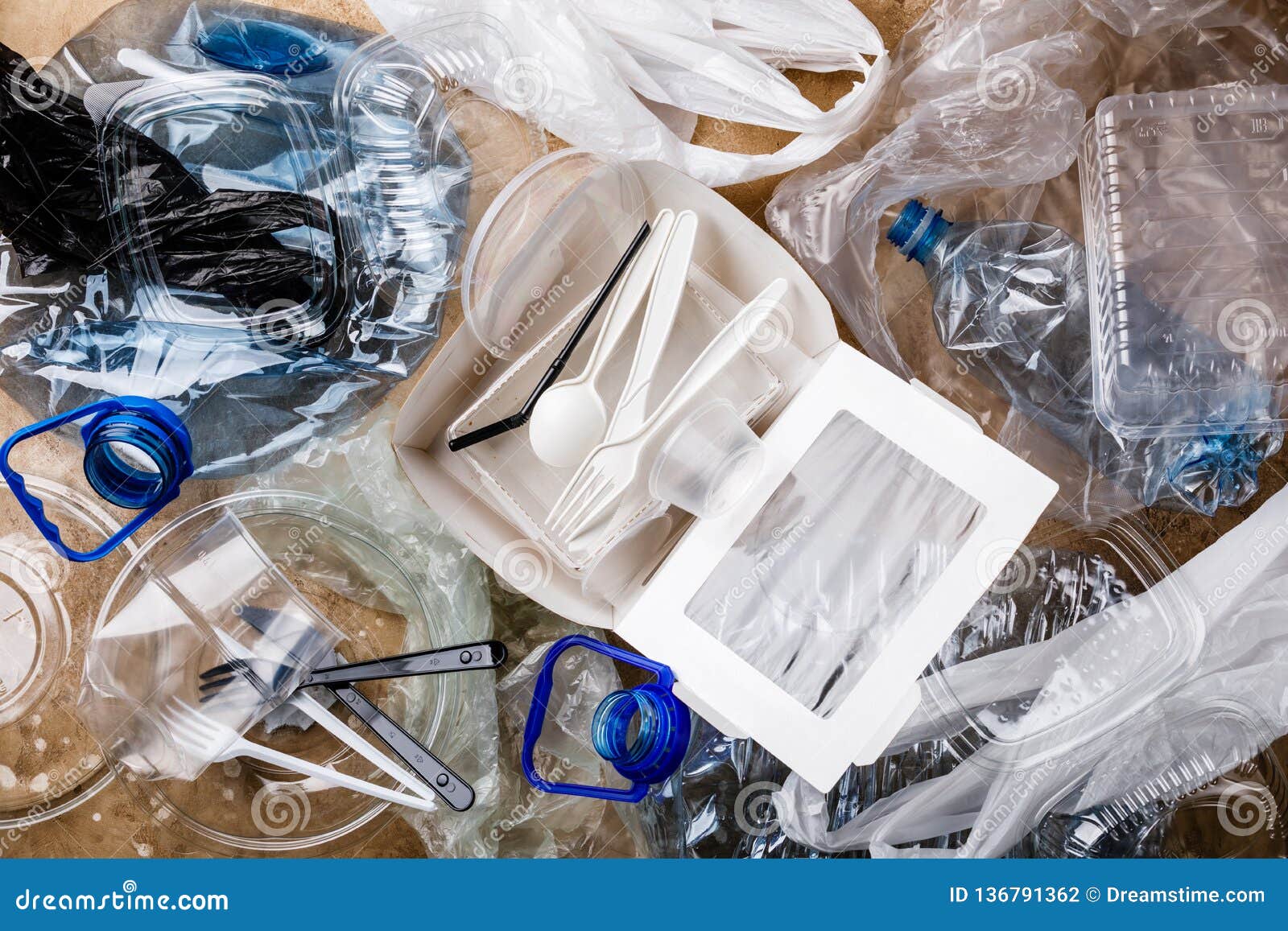 Recycle Concept Separate Plastic Garbage Waste Collection Stock Photo ...