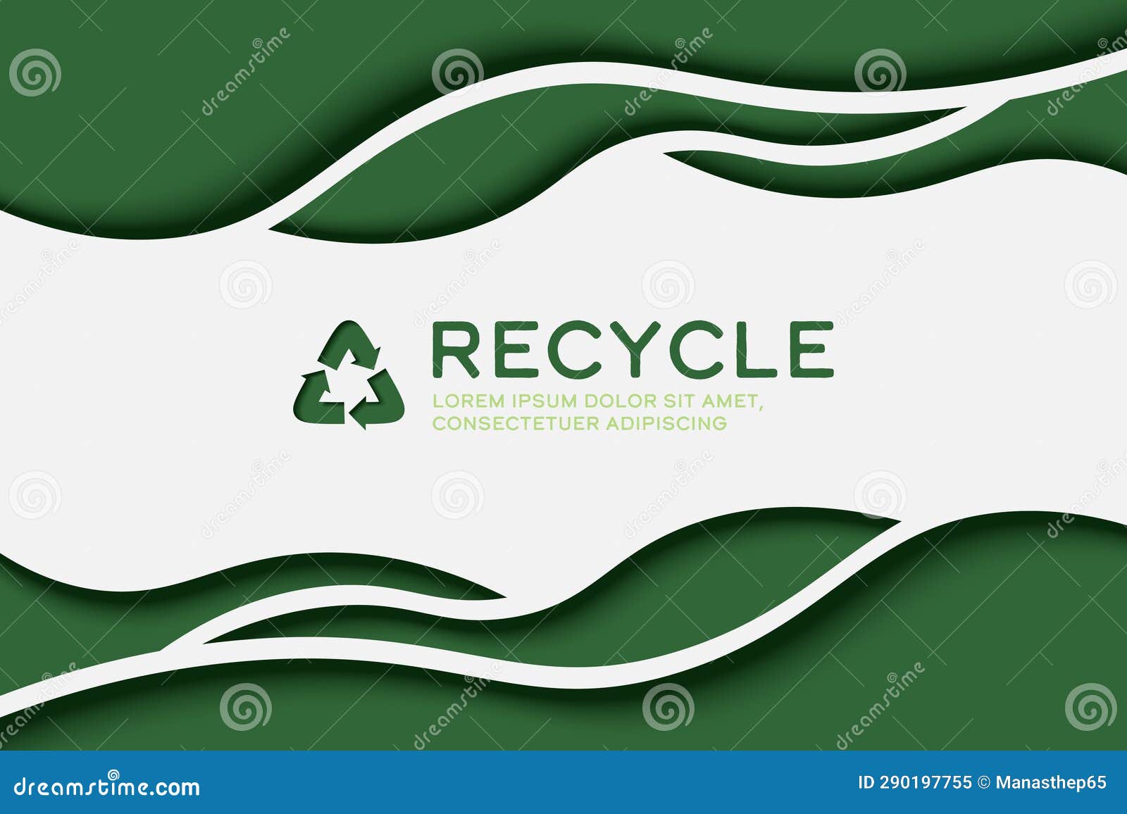 Recycle Concept Template Background. Ecology and Environment ...