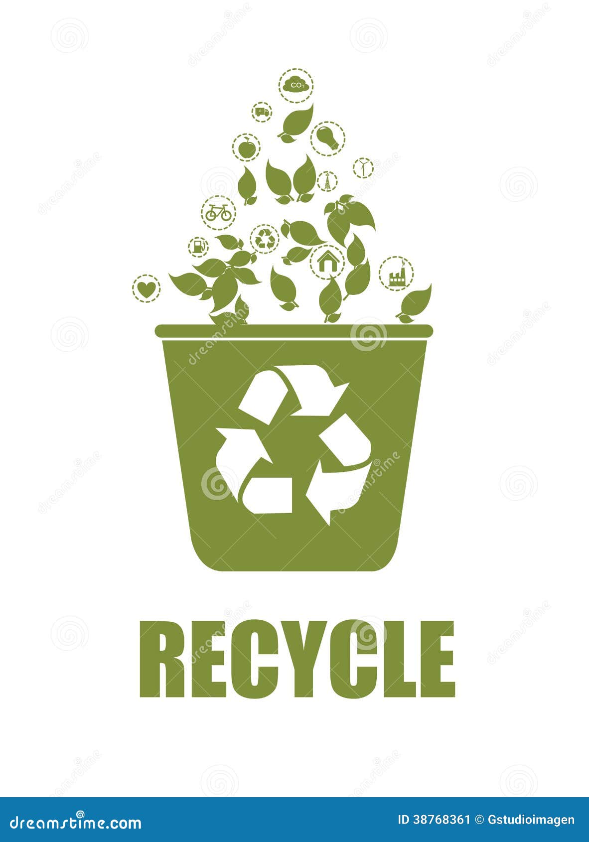 Recycle design stock vector. Illustration of label, creative - 38768361