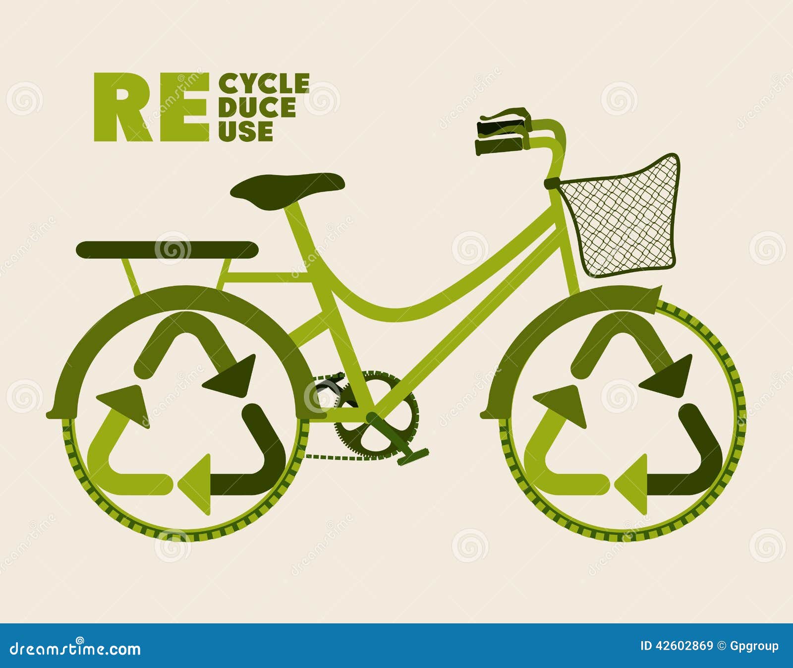 Recycle design stock vector. Illustration of leaf, reuse - 42602869