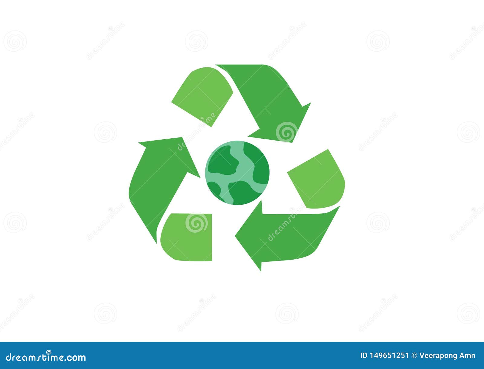 Recycle Design for World Environment. Stock Illustration - Illustration ...