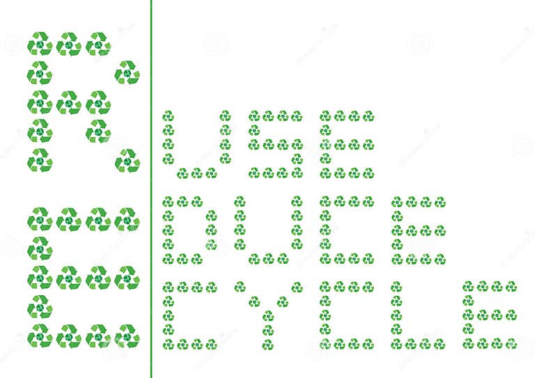 Recycle Design for World Environment. Stock Illustration - Illustration ...