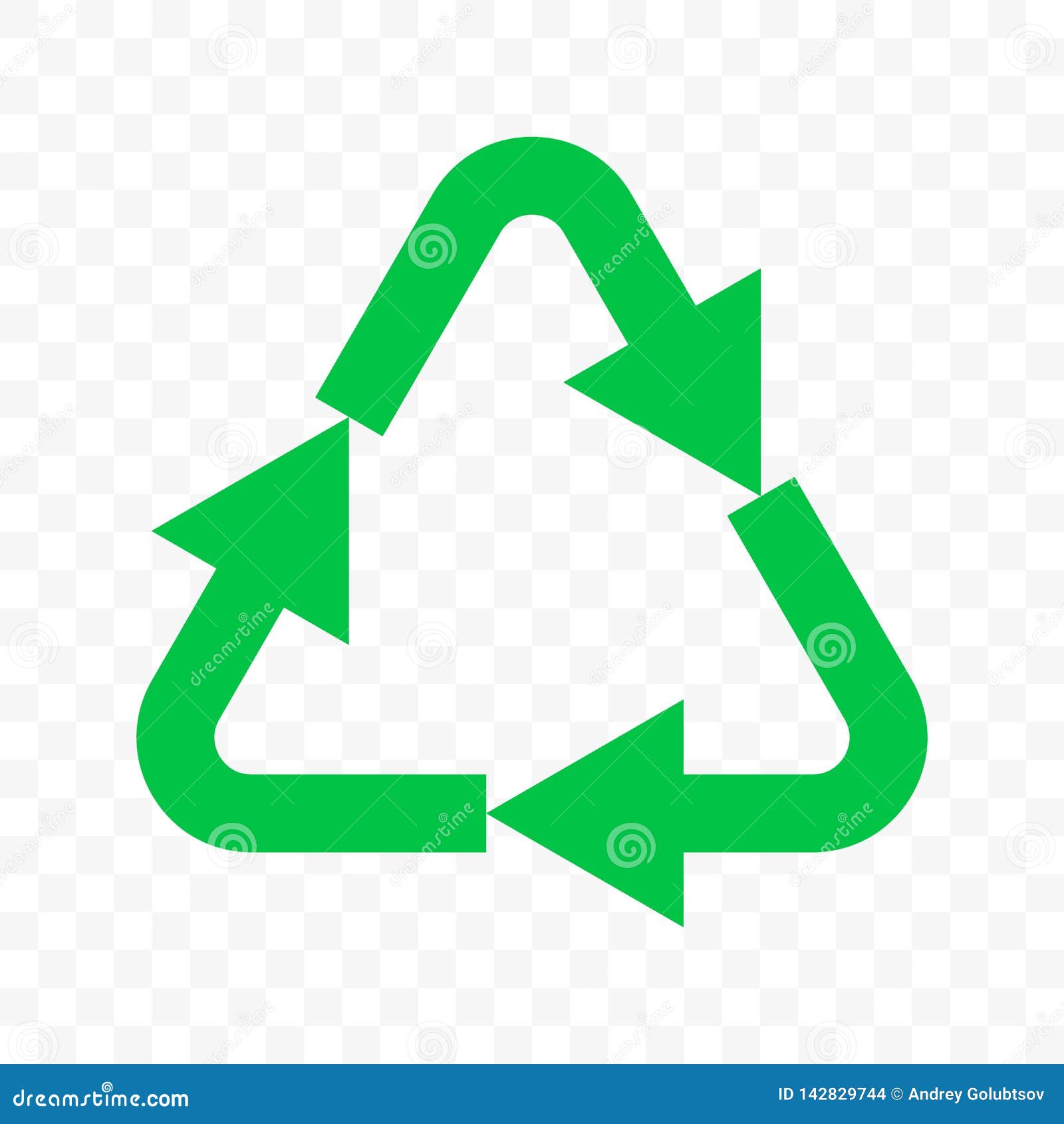 Recycle Eco Vector Icon. Green Triangle Arrow Bio Recycle Sign Stock ...