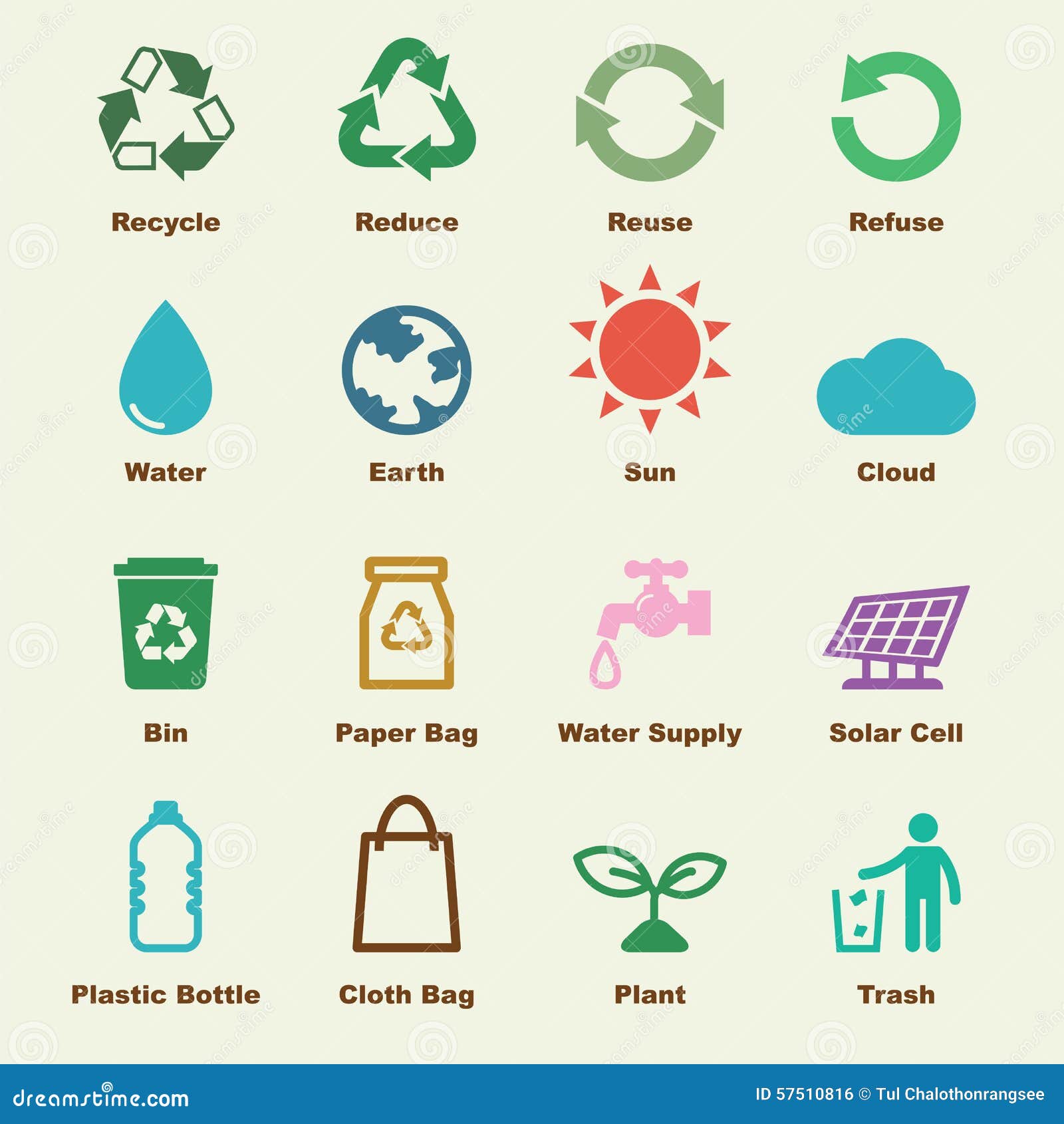 Recycle elements stock vector. Illustration of ecology - 57510816