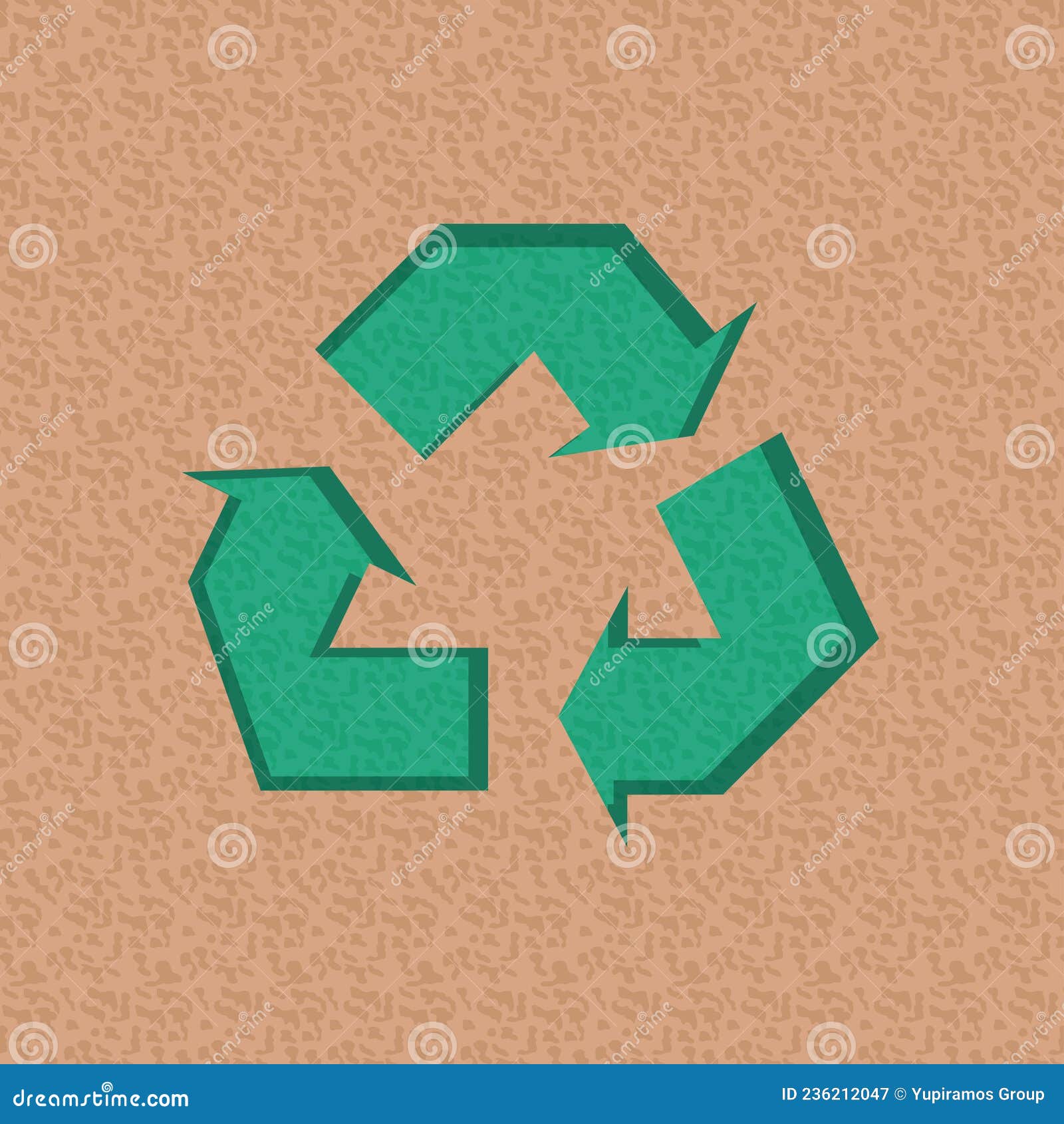Recycle Emblem on Cork Board Stock Vector - Illustration of board ...
