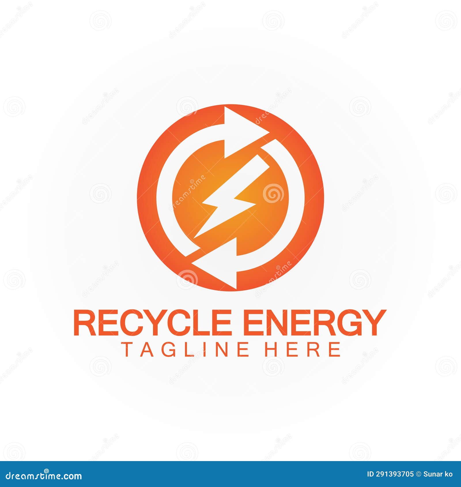 Recycle Energy Recycle Power Logo Vector Illustration Icon Design Stock ...