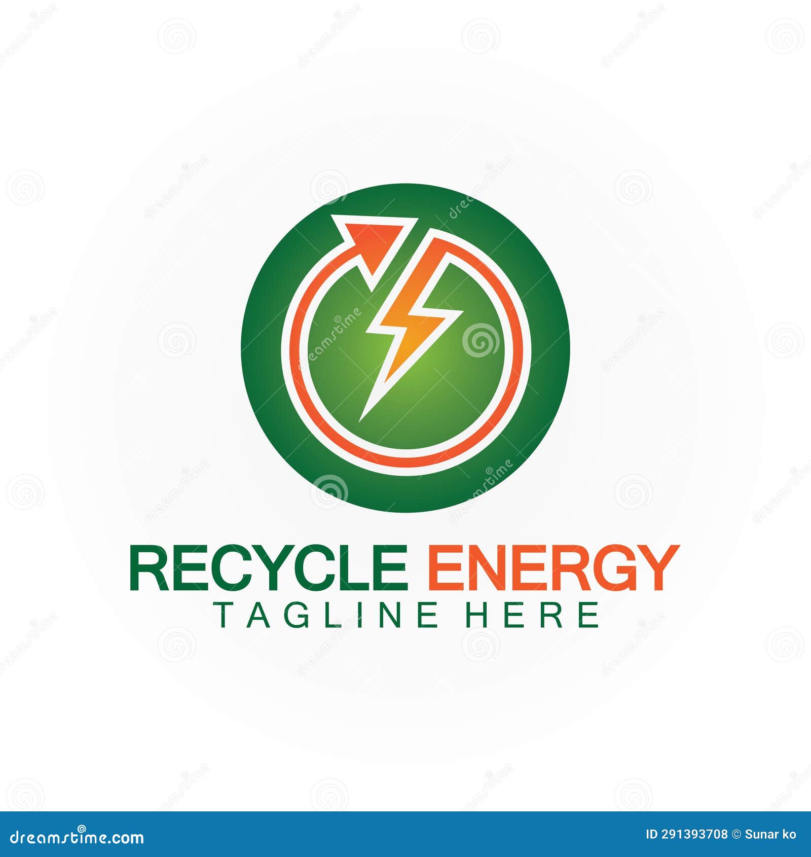 Recycle Energy Recycle Power Logo Vector Illustration Icon Design Stock ...