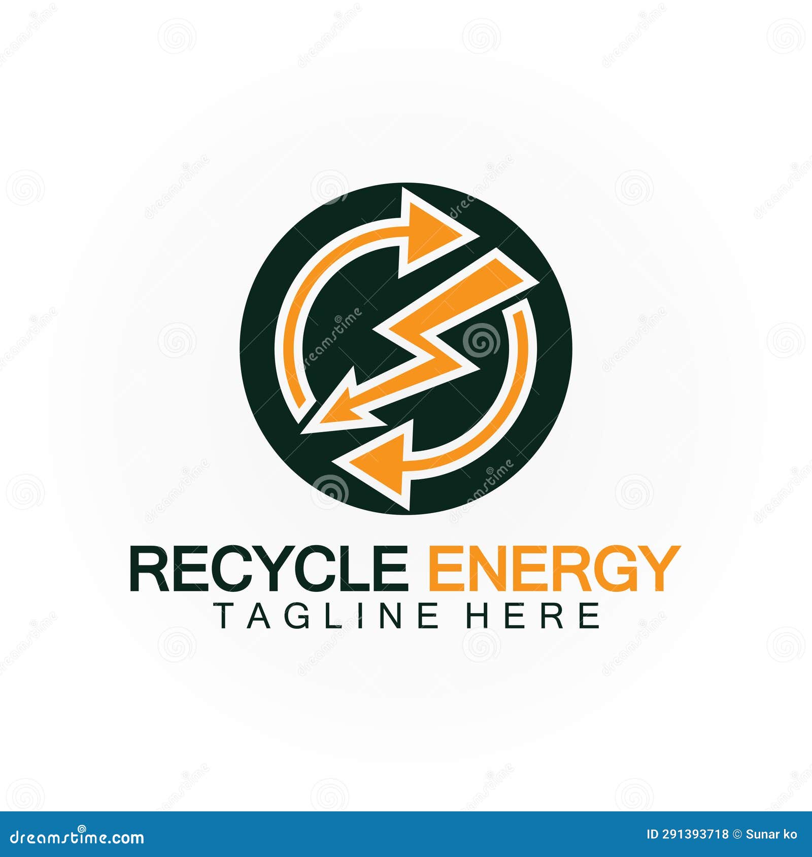 Recycle Energy Recycle Power Logo Vector Illustration Icon Design Stock ...