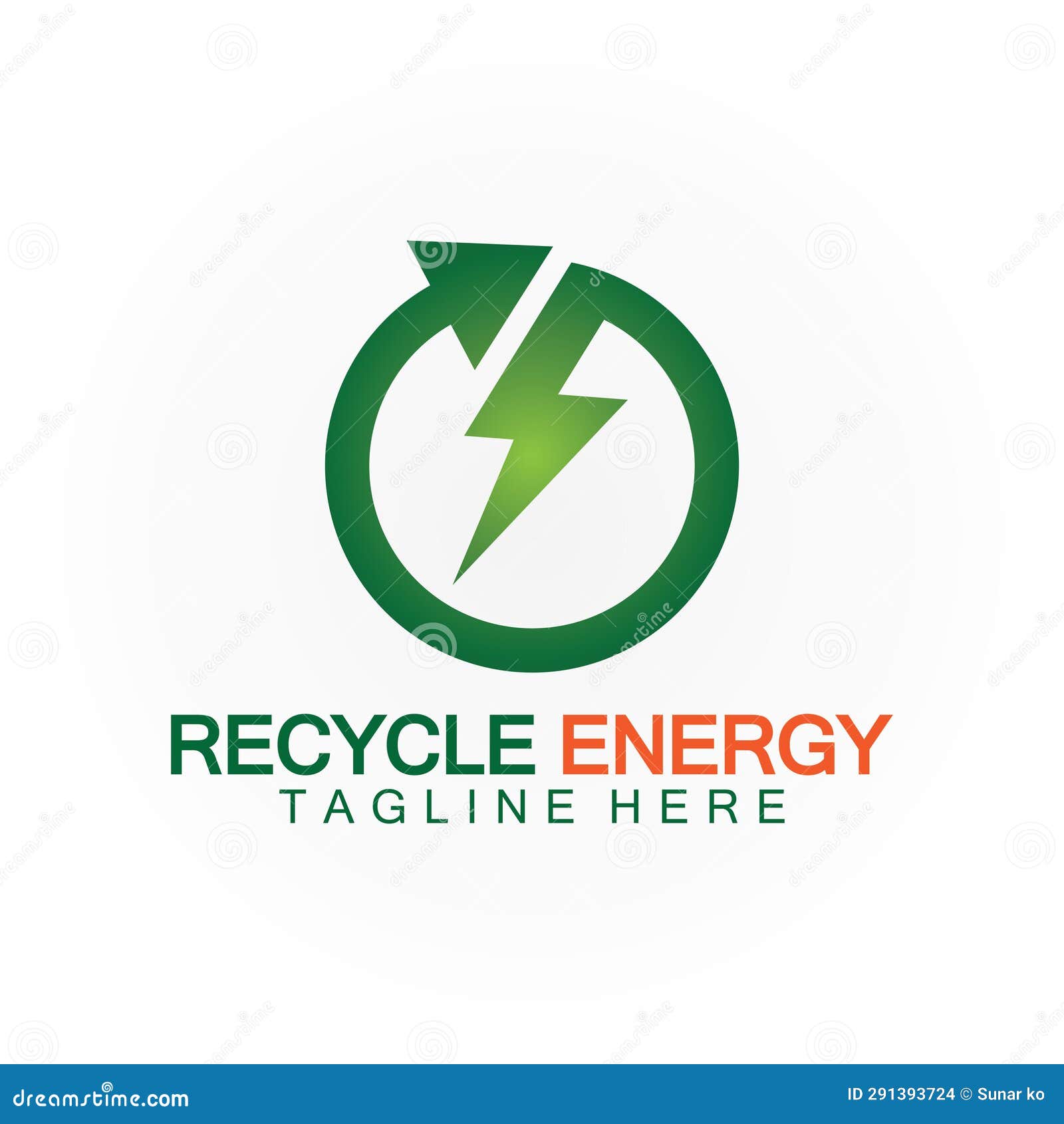 Recycle Energy Recycle Power Logo Vector Illustration Icon Design Stock ...