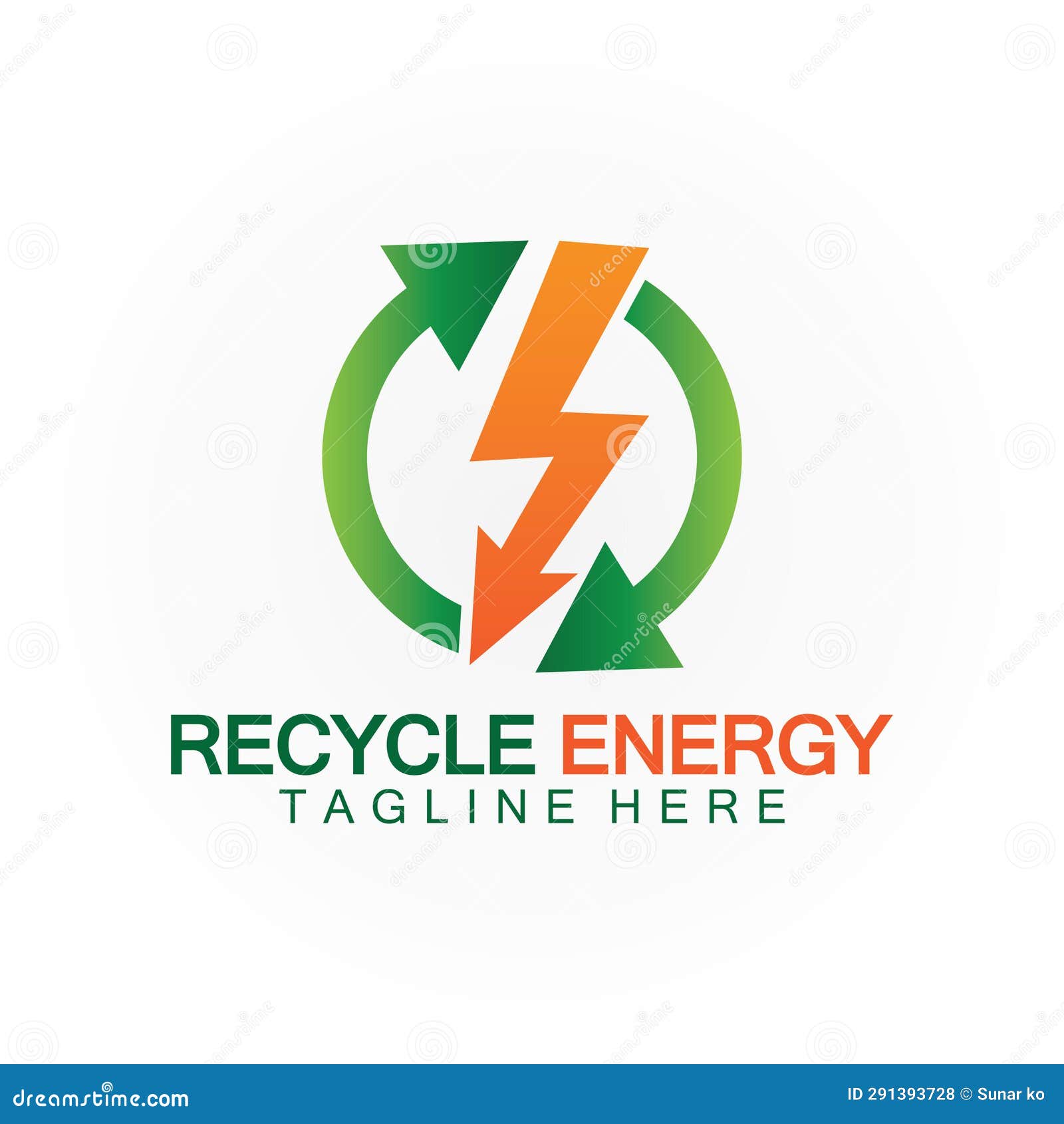Recycle Energy Recycle Power Logo Vector Illustration Icon Design Stock ...