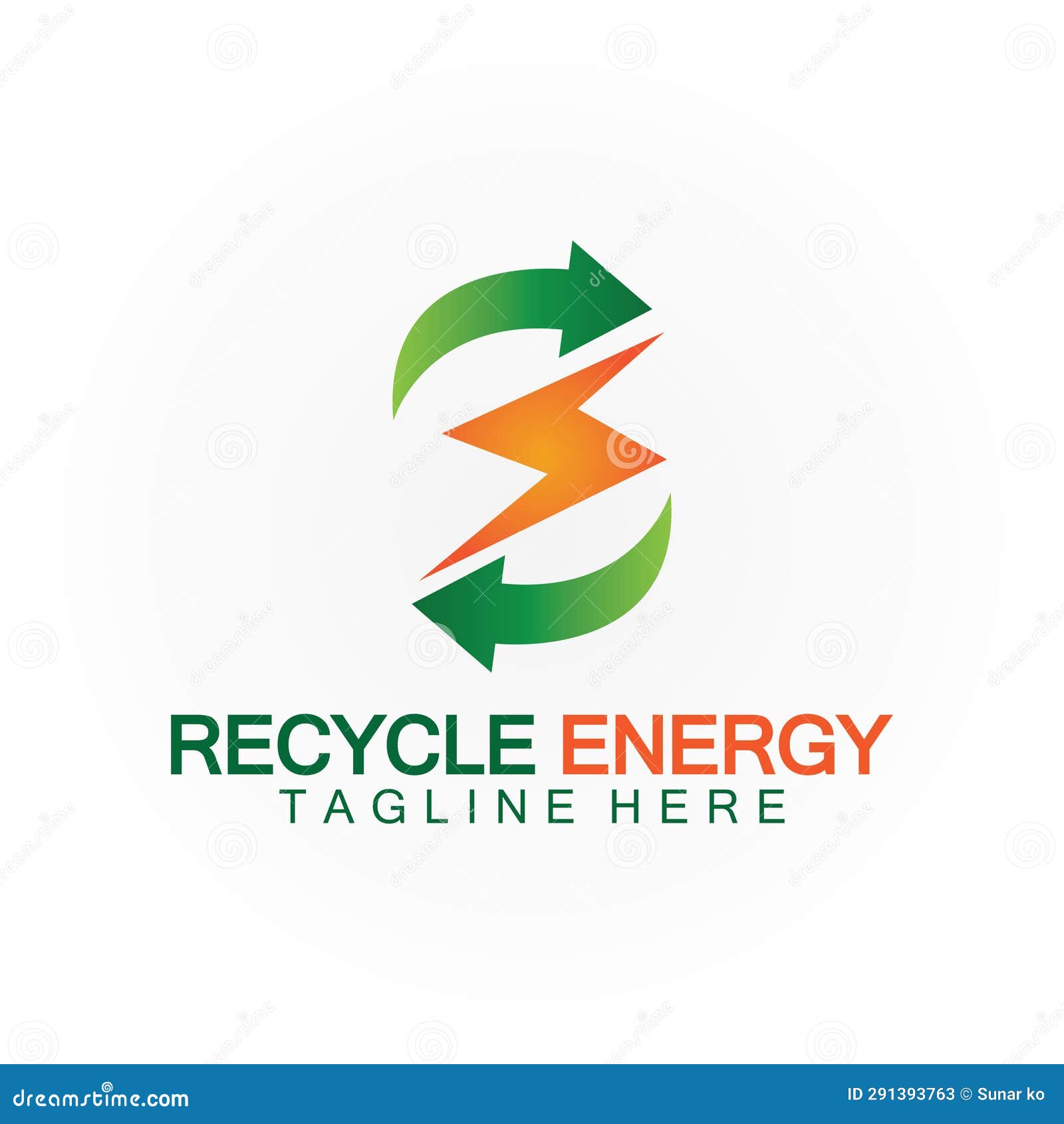 Recycle Energy Recycle Power Logo Vector Illustration Icon Design Stock ...