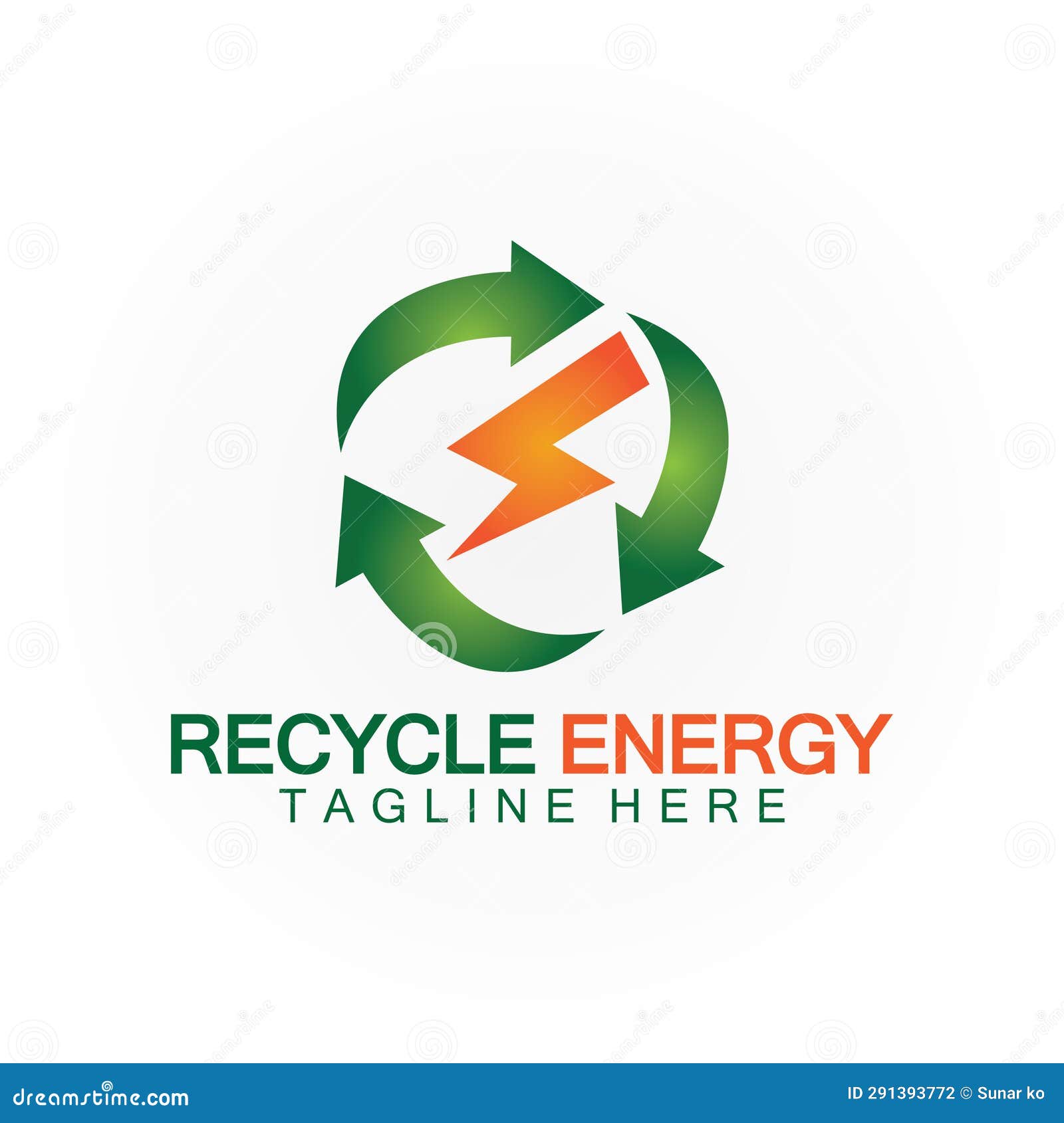 Recycle Energy Recycle Power Logo Vector Illustration Icon Design Stock ...