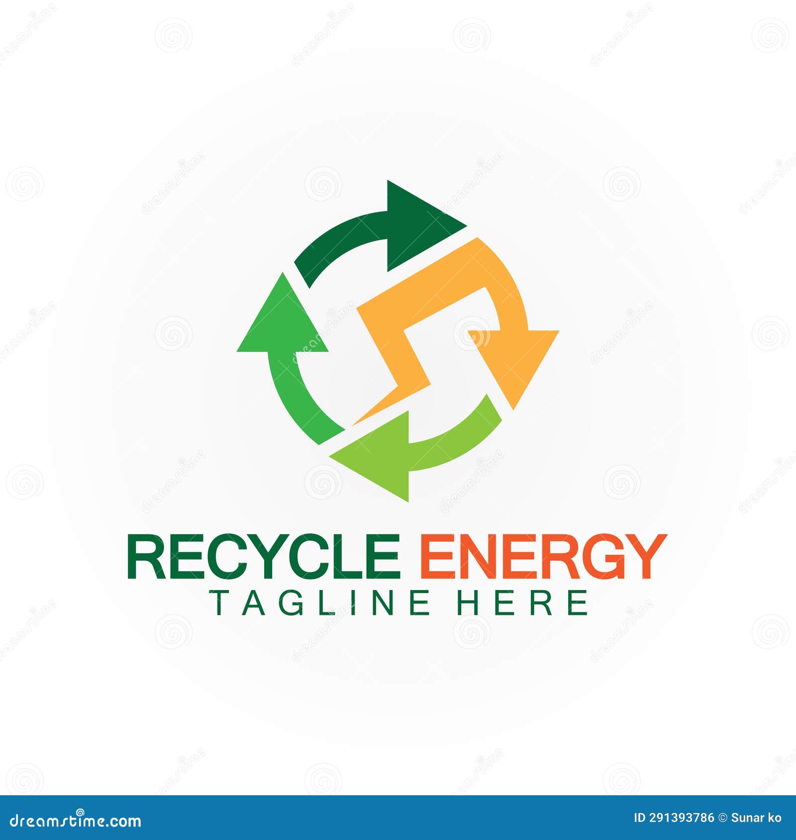 Recycle Energy Recycle Power Logo Vector Illustration Icon Design Stock ...