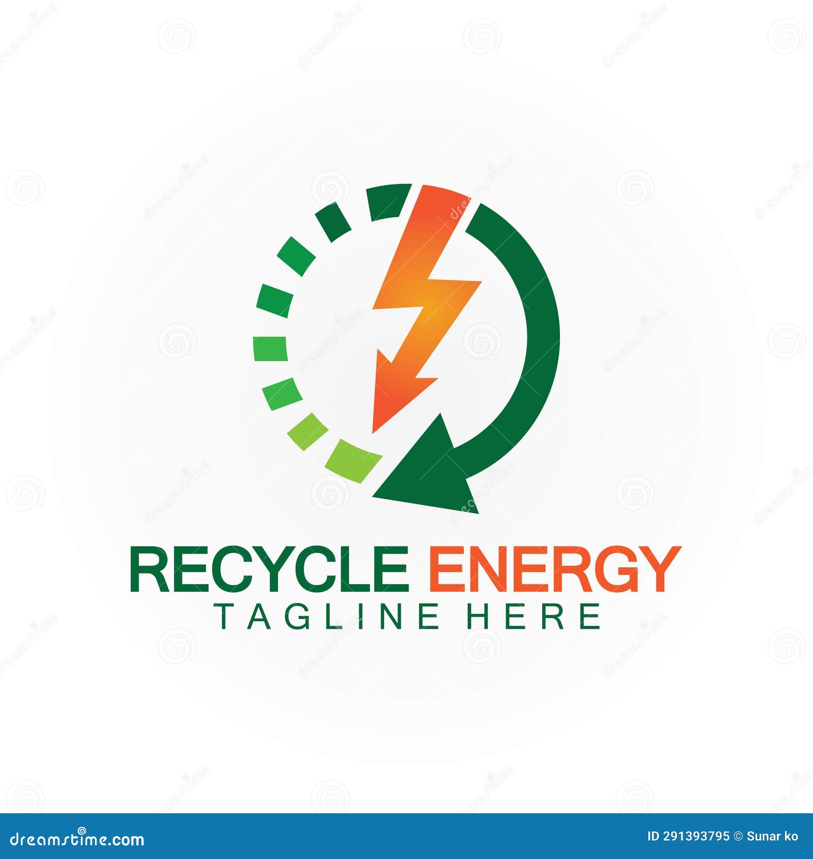 Recycle Energy Recycle Power Logo Vector Illustration Icon Design Stock ...