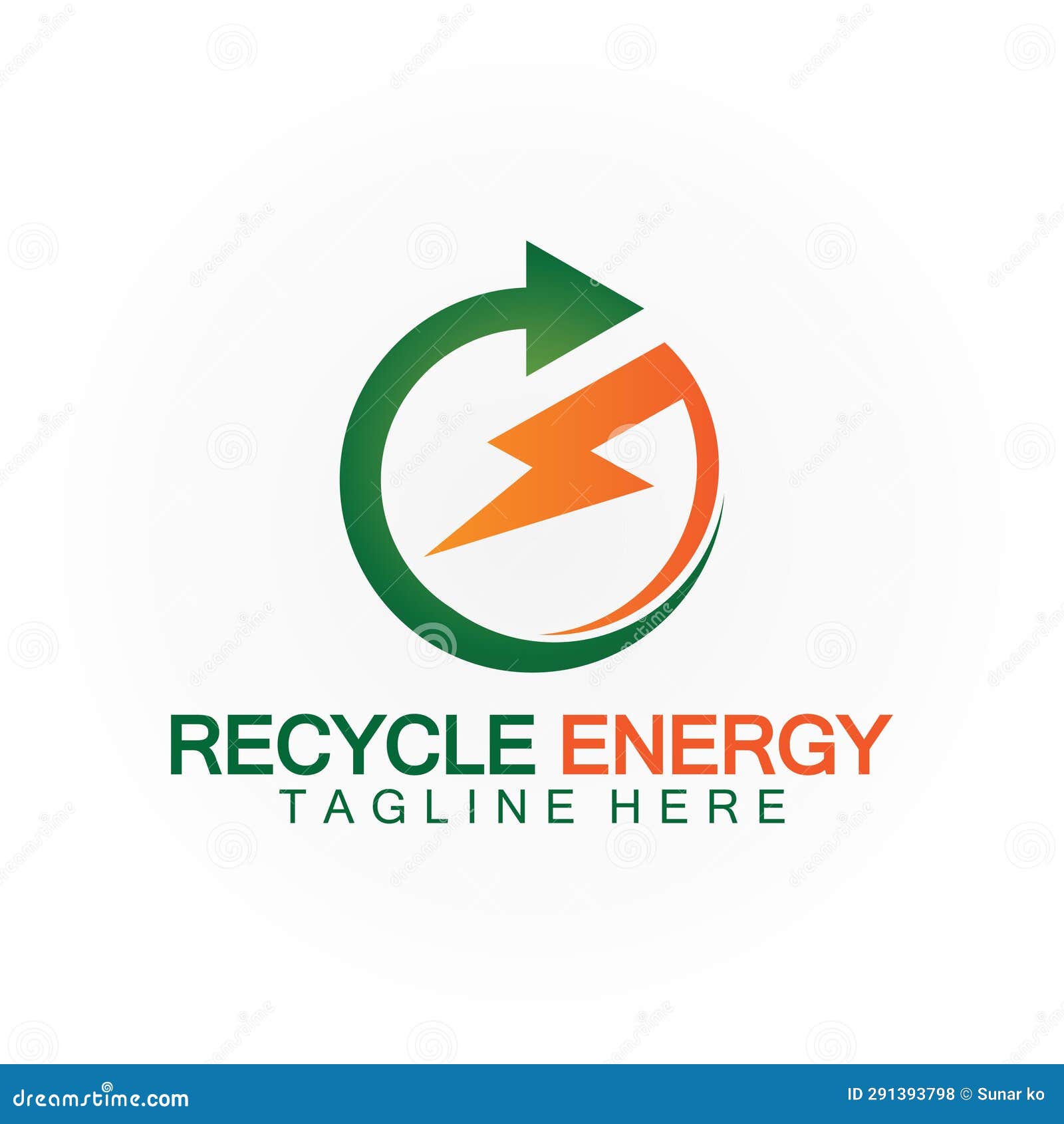 Recycle Energy Recycle Power Logo Vector Illustration Icon Design Stock ...