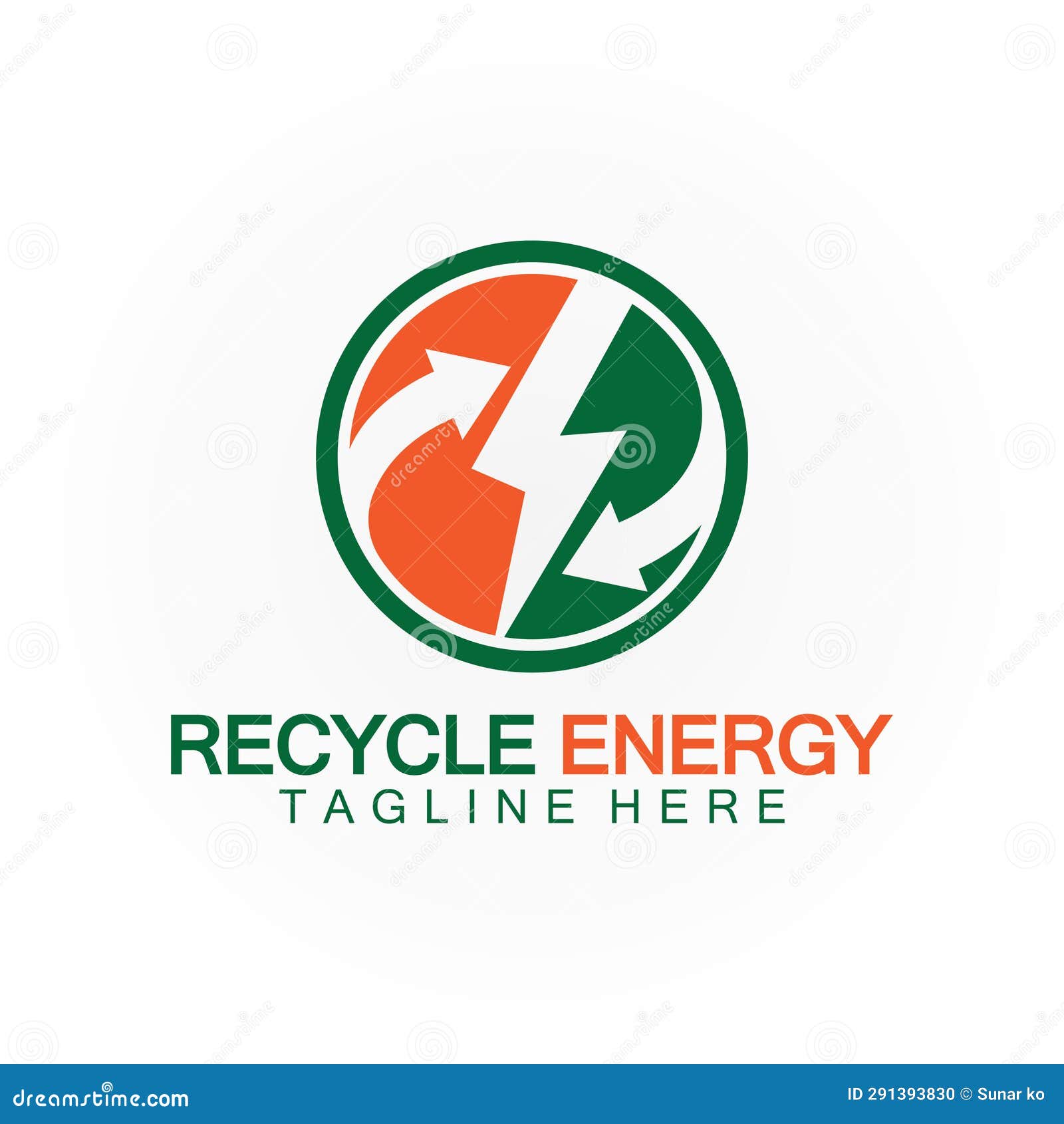 Recycle Energy Recycle Power Logo Vector Illustration Icon Design Stock ...