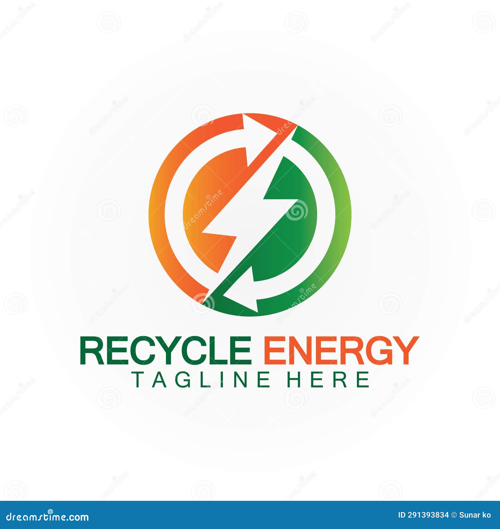 Recycle Energy Recycle Power Logo Vector Illustration Icon Design Stock ...
