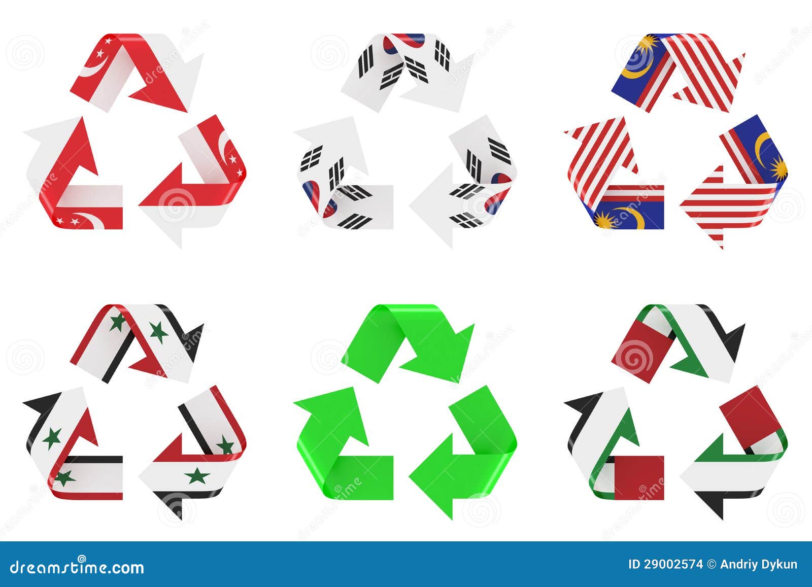 Recycle flag stock illustration. Illustration of science - 29002574