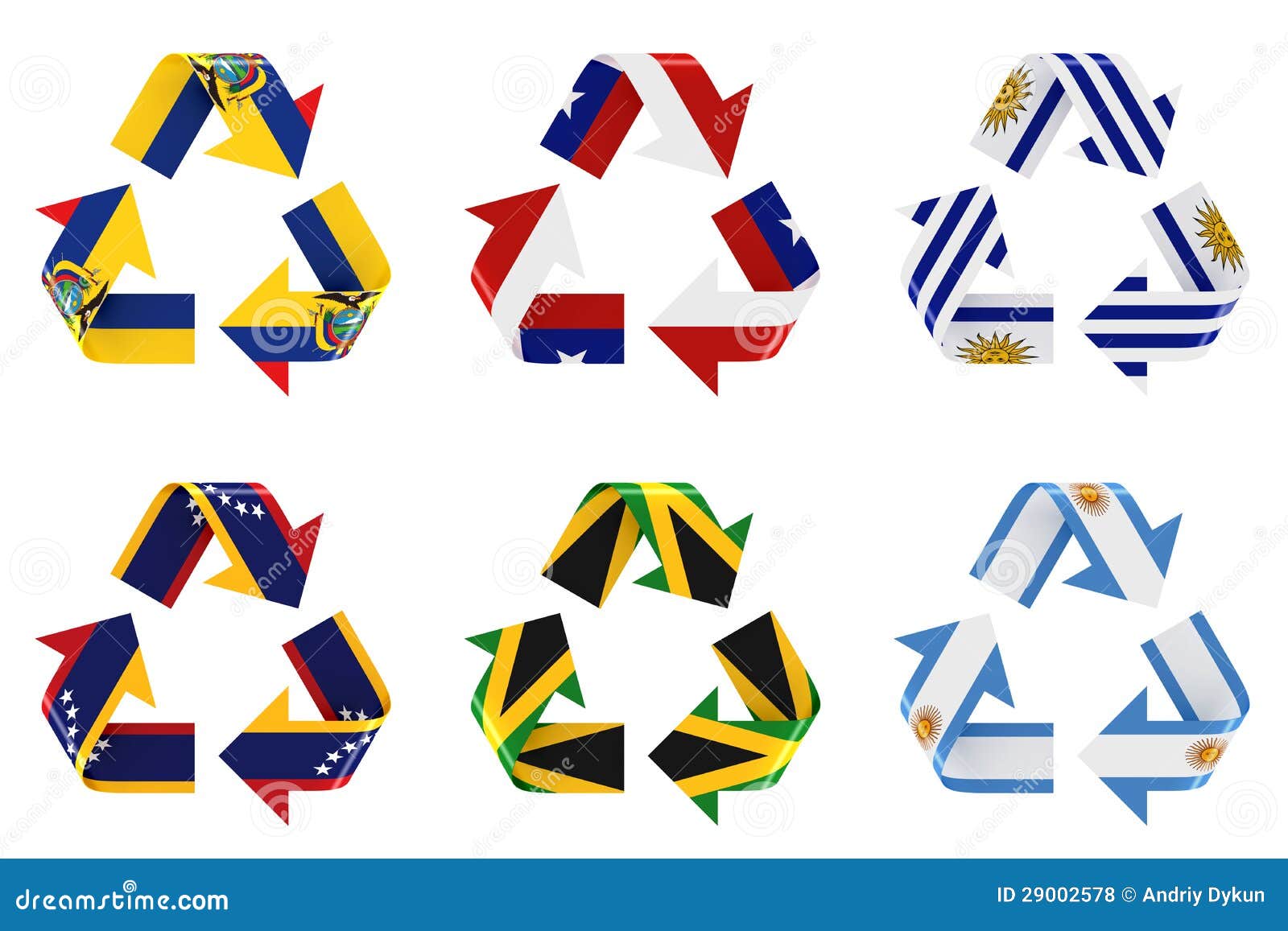 Recycle flag stock illustration. Illustration of render - 29002578