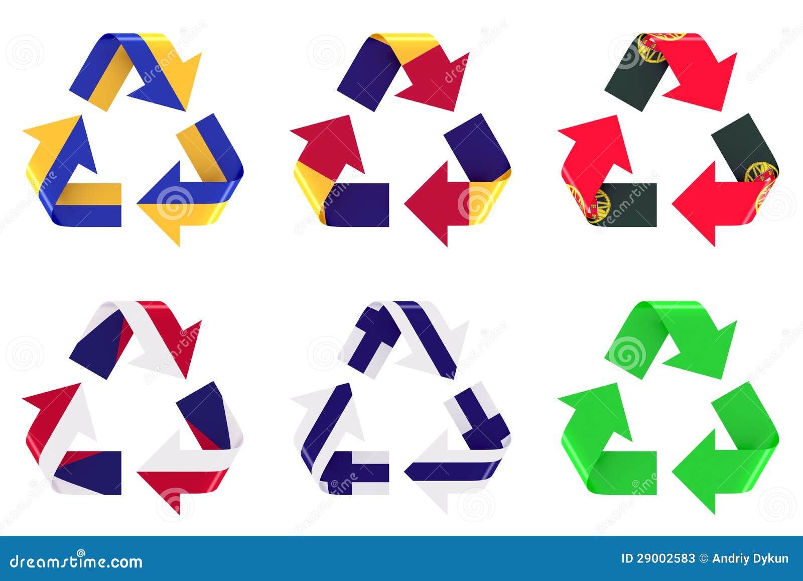 Recycle flag stock illustration. Illustration of arrow - 29002583