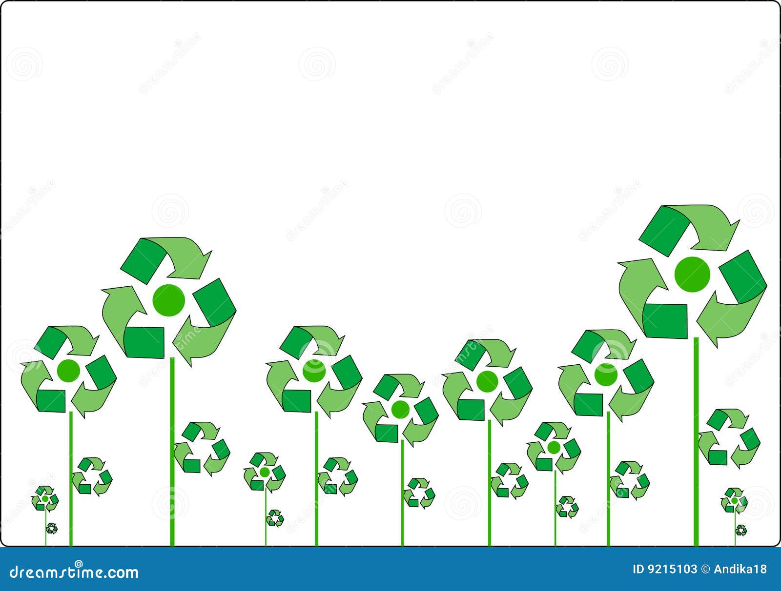 Recycle Flower stock vector. Illustration of recycled - 9215103