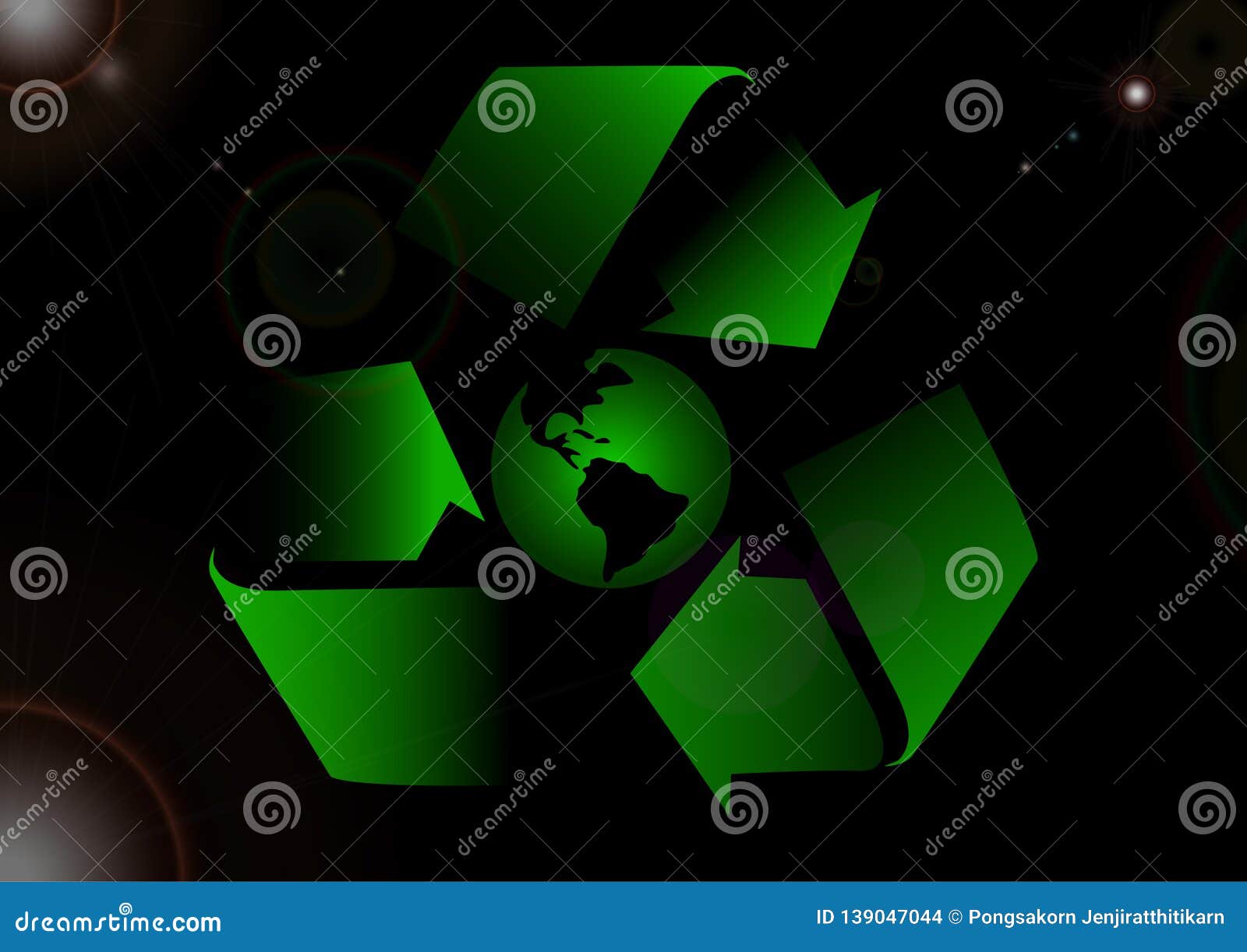 Recycle of galaxy stock vector. Illustration of life - 139047044