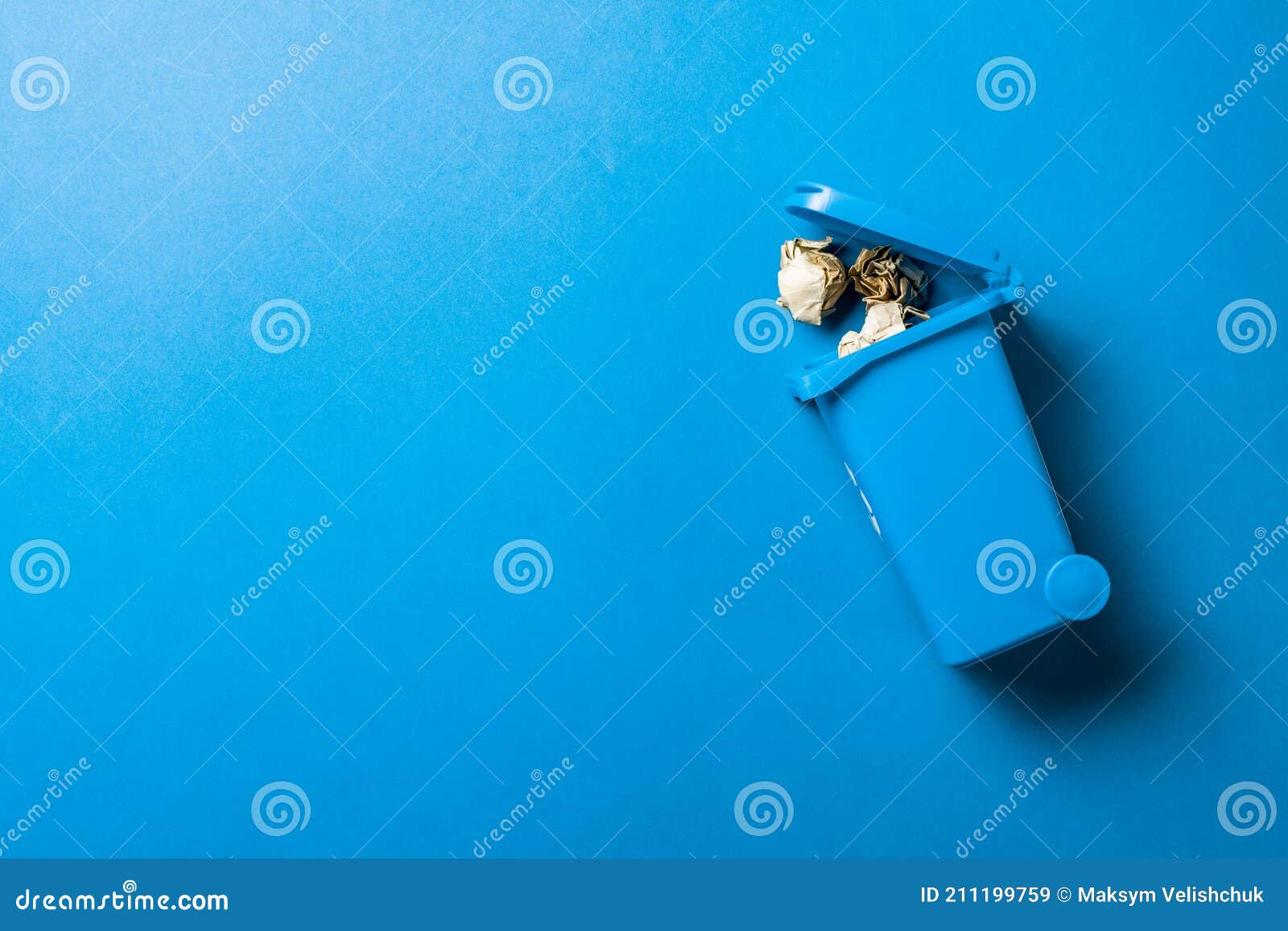 Row Of Blue Dustbin By The Roadside Royalty-Free Stock Image ...