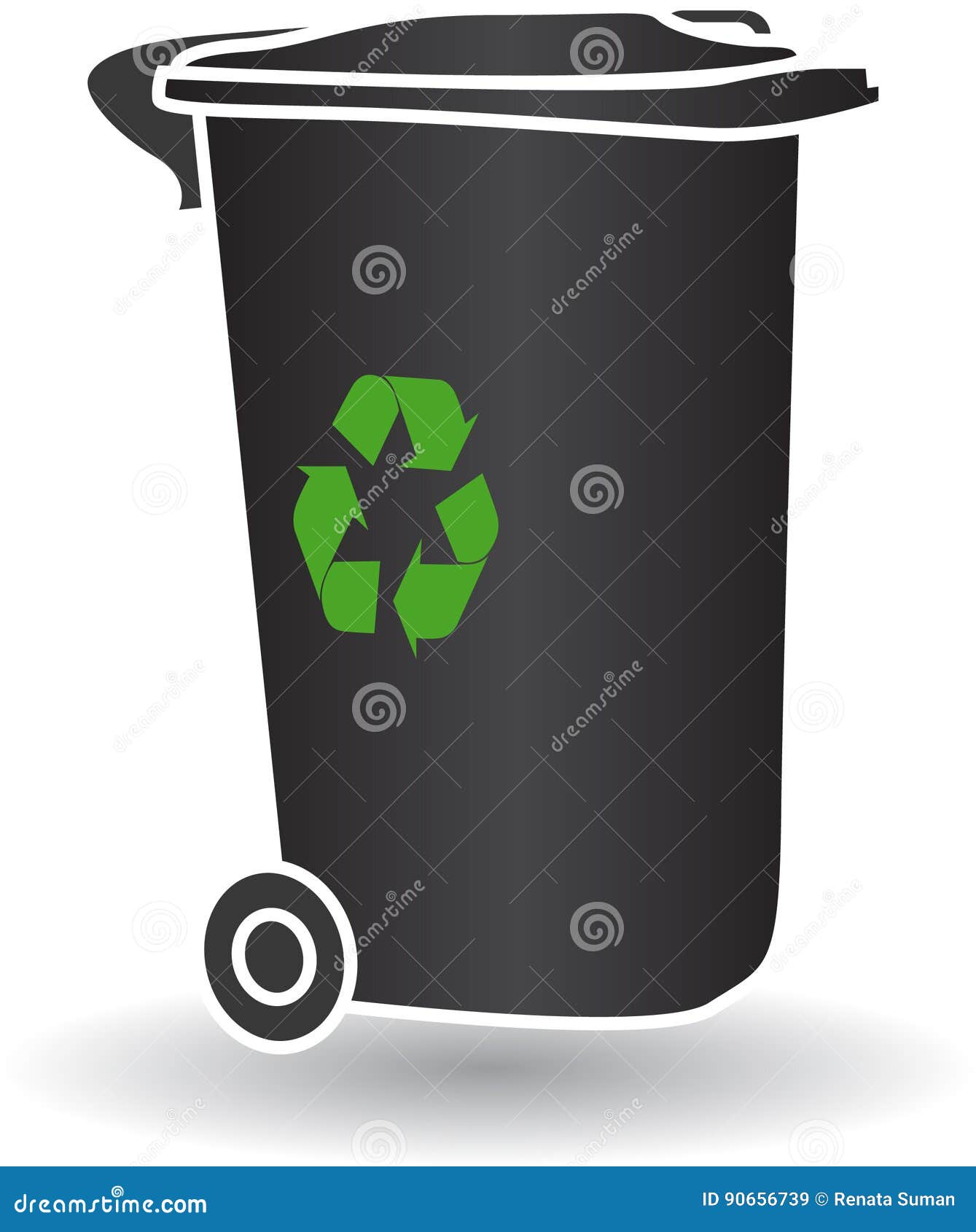 Recycle garbage can vector stock vector. Illustration of years - 90656739