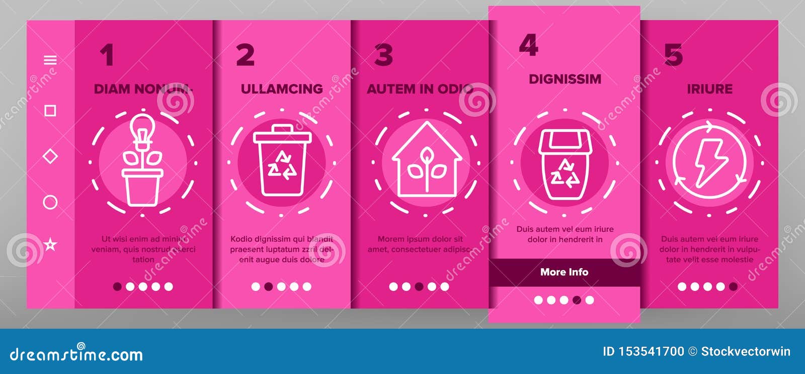 Garbage Sorting And Recycle Background With Color Trash Bins. Reduce ...