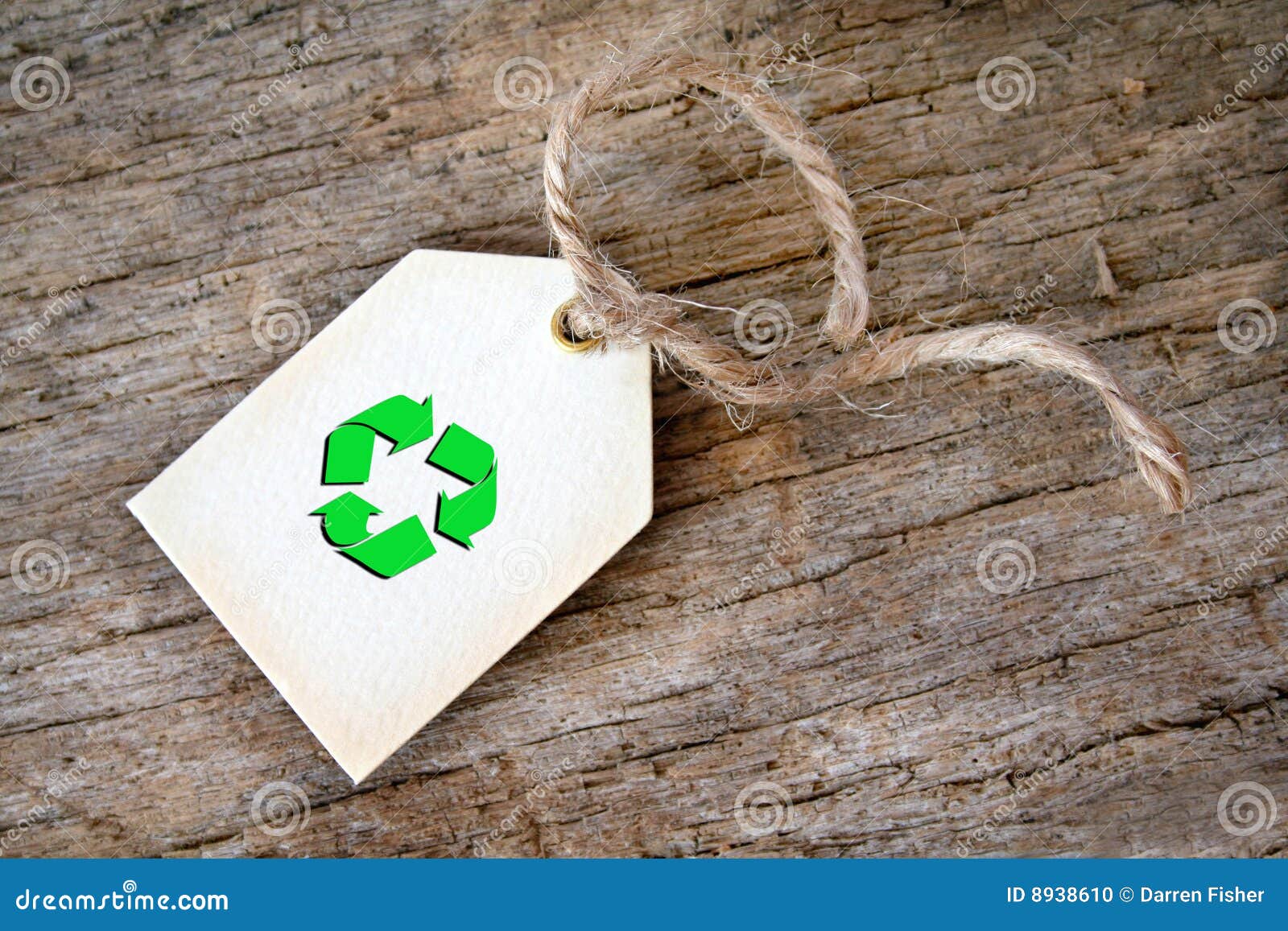Recycle Gift Tag stock photo. Image of natural, cardboard - 8938610