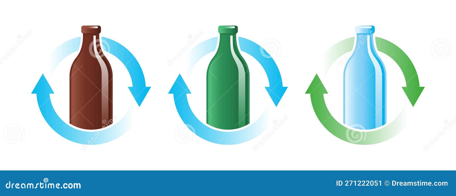 Recycle Glass Vector Icon Logo Badge Stock Vector - Illustration of ...