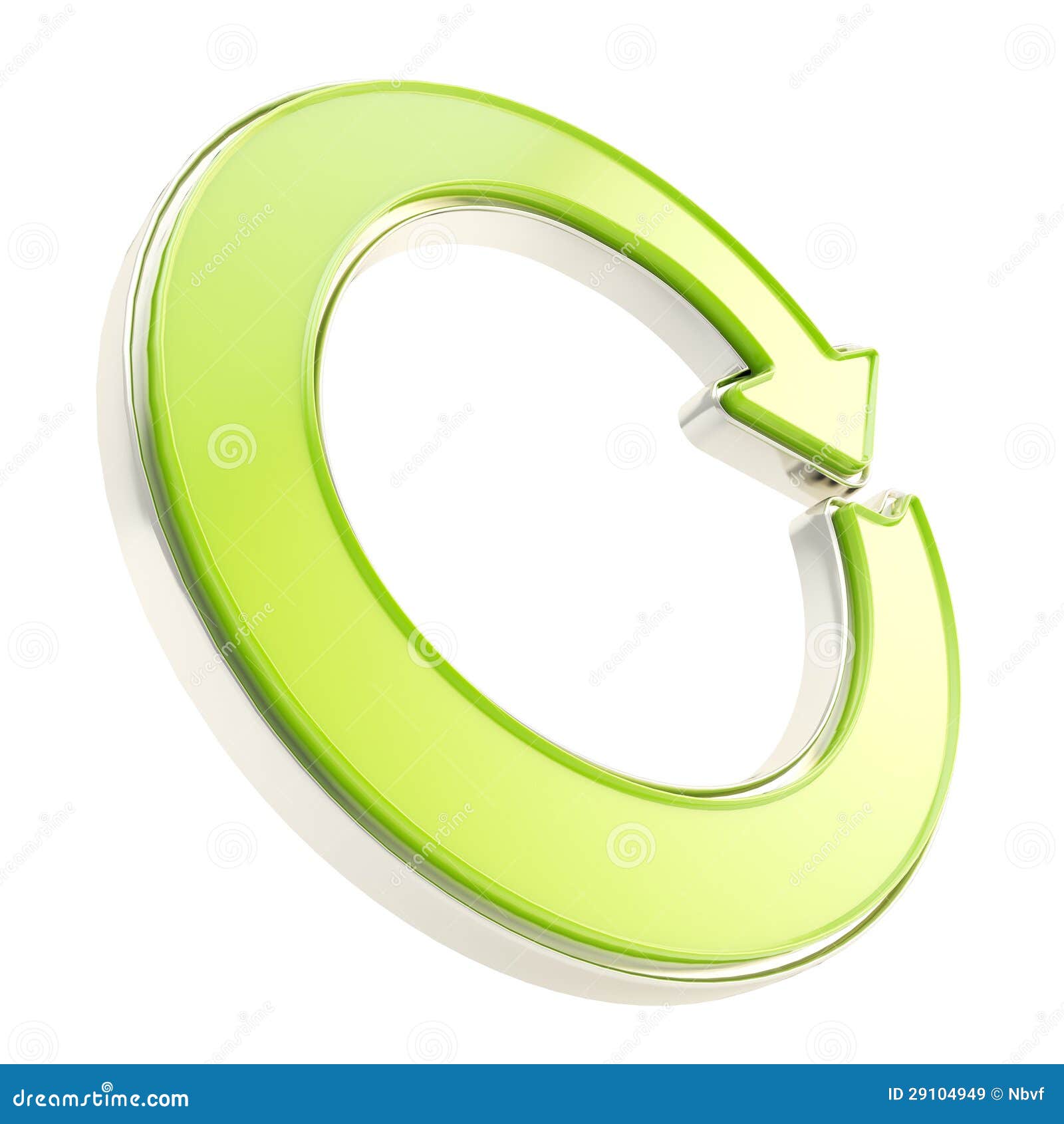 Recycle Glossy Emblem Icon As Circle Round Arrow Stock Illustration ...