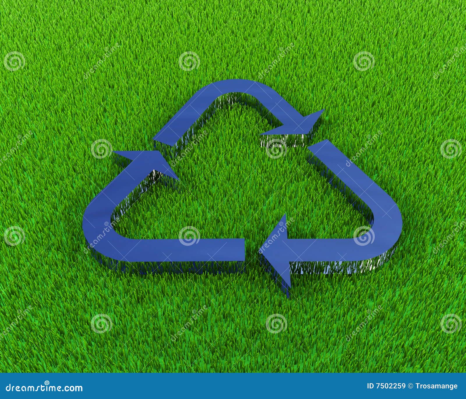 Recycle grass stock illustration. Illustration of recycle - 7502259